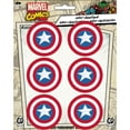 Marvel Comics Patch-Captain America 1.625" Round 6/Pkg, Pk 3, C&D ...