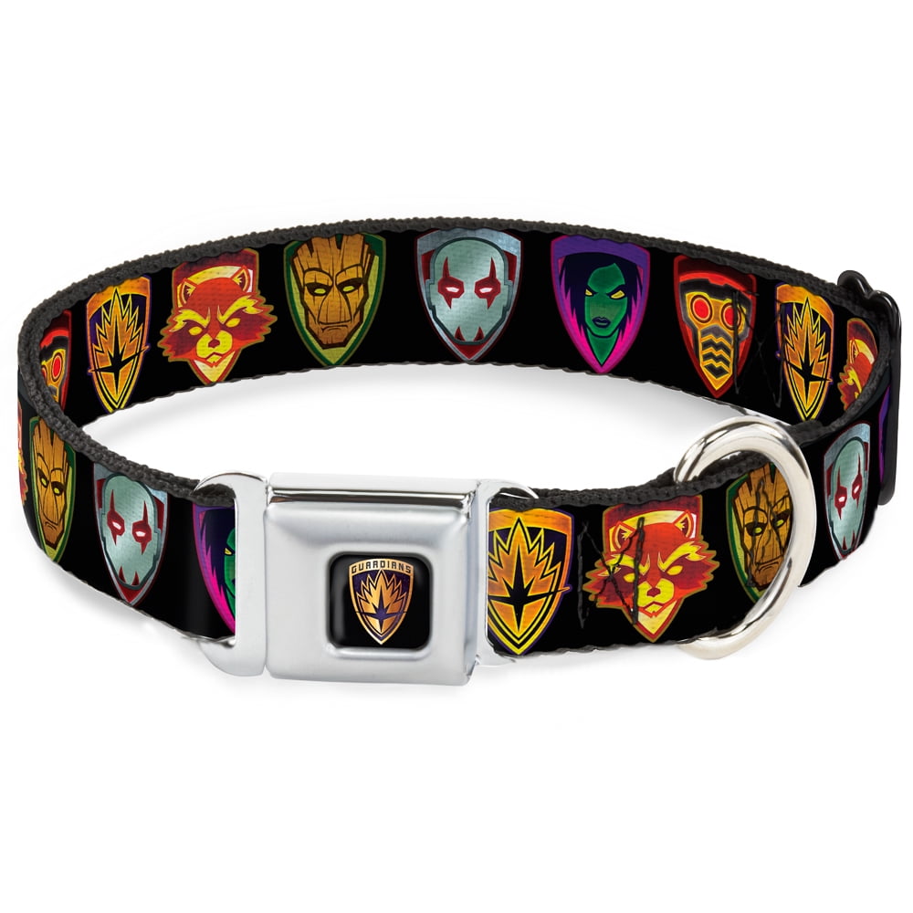 Marvel Comics Pet Collar, Dog Collar Metal Seatbelt Buckle, Guardians ...