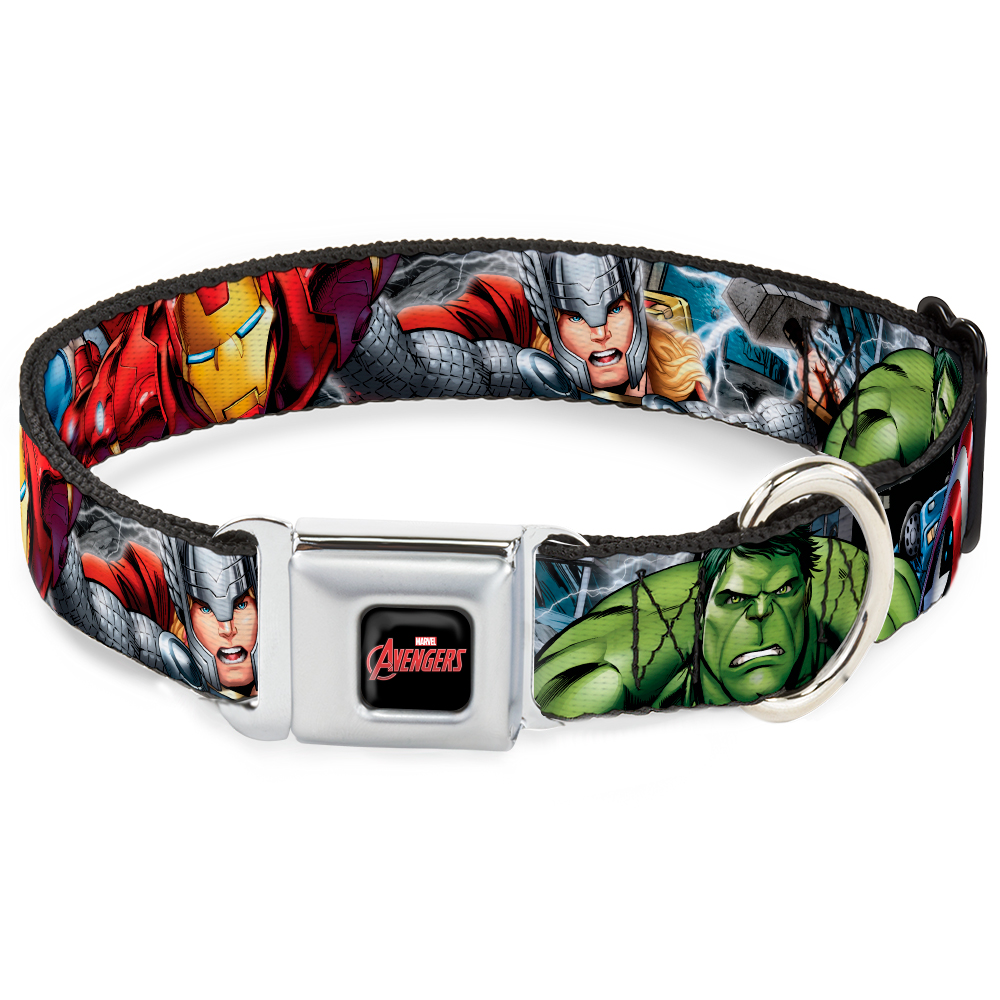 Marvel Comics Pet Collar, Dog Collar Metal Seatbelt Buckle, Marvel ...