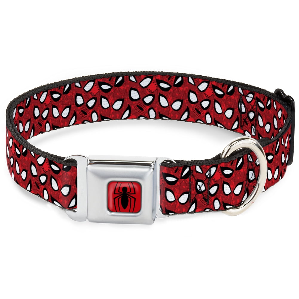 Marvel Comics Pet Collar, Dog Collar Metal Seatbelt Buckle, Spider Man ...