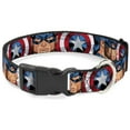 Marvel Comics Pet Collar, Dog Collar Plastic Buckle, Captain America ...