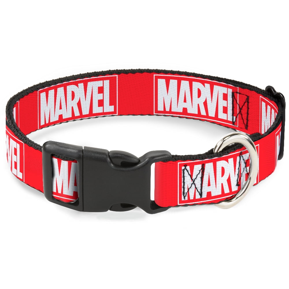 Marvel Comics Pet Collar, Dog Collar Plastic Buckle, Marvel Red Brick ...