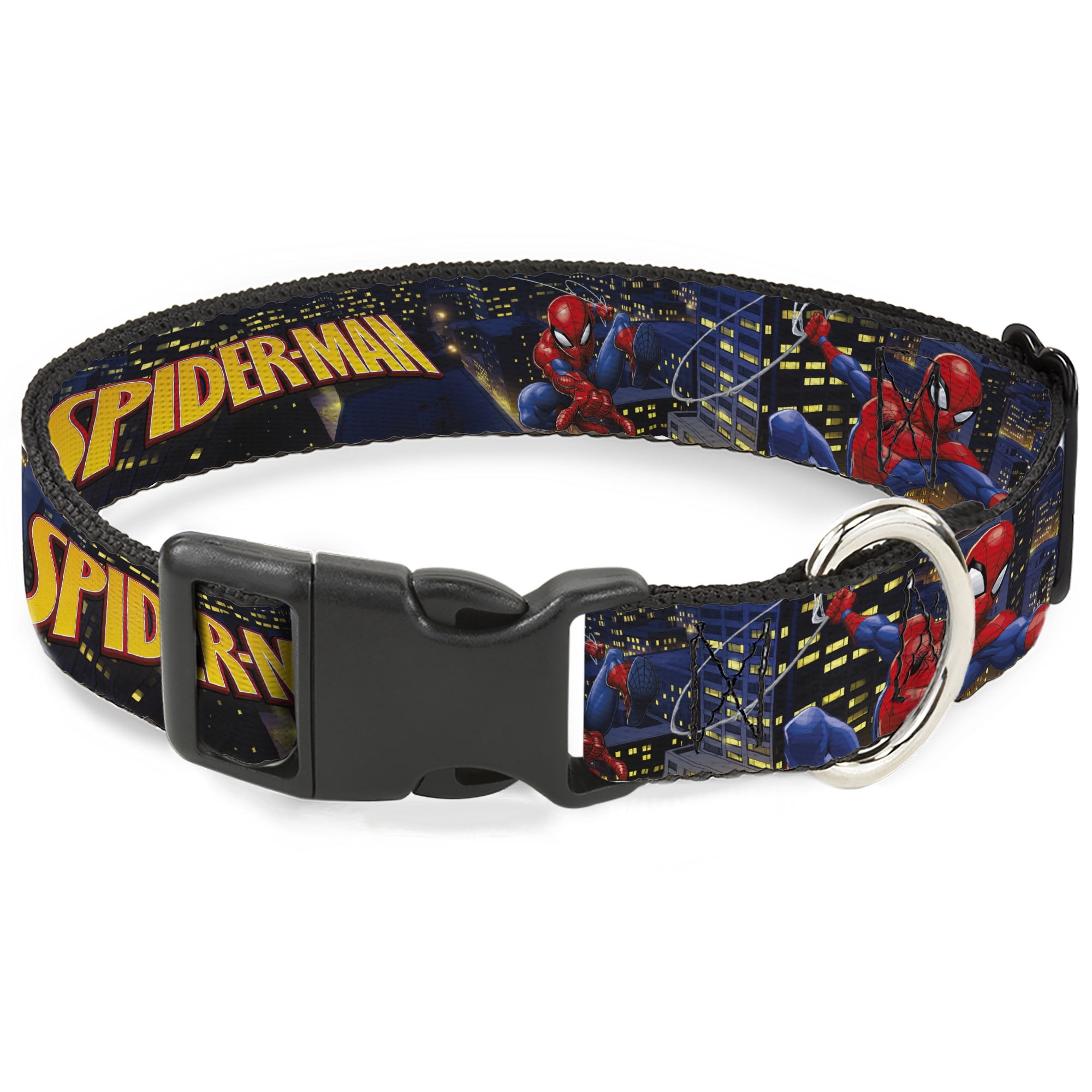 Marvel Comics Pet Collar, Dog Collar Plastic Buckle, Spider Man Title ...