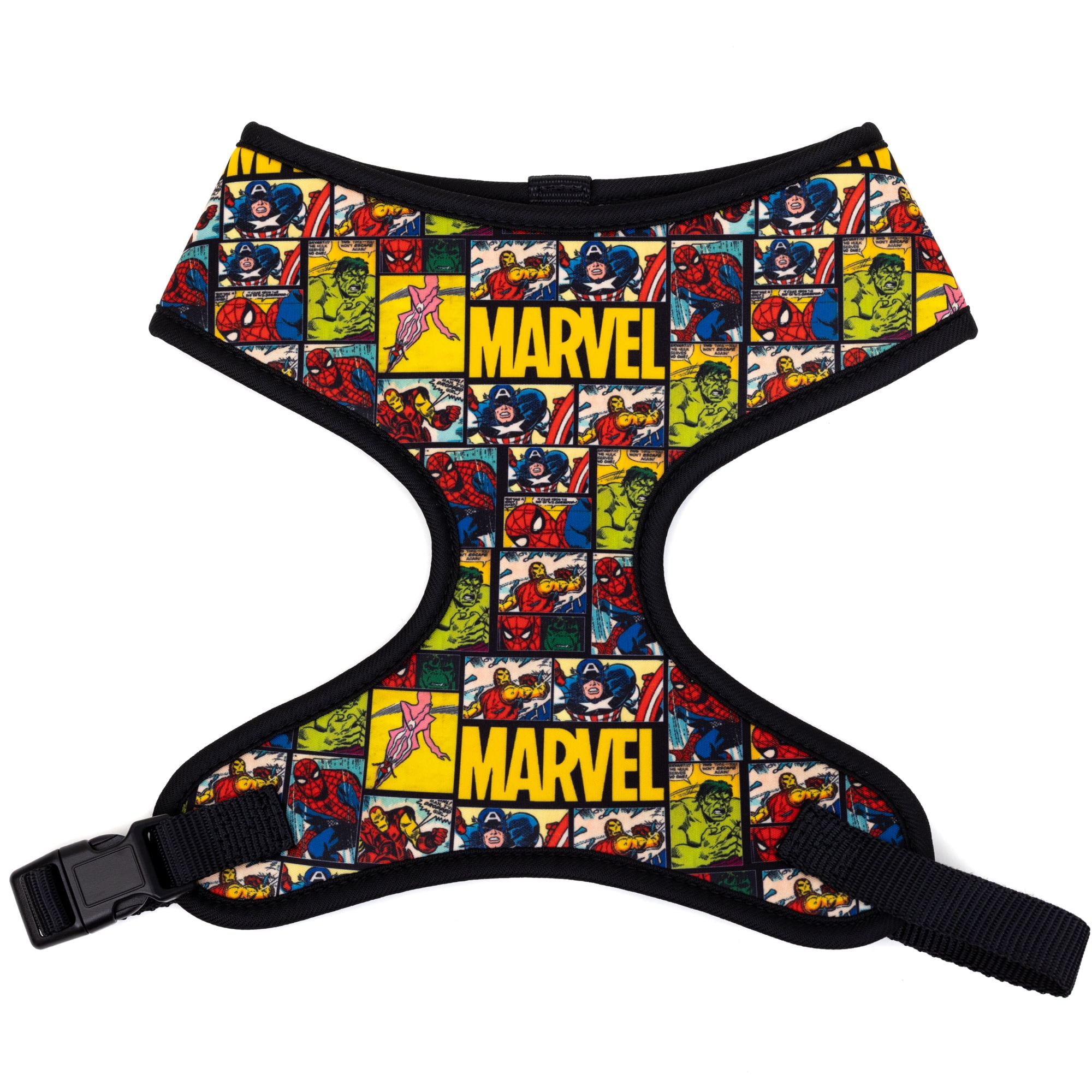 Marvel Comics Pet Harness, Dog Collar Plastic Buckle, MARVEL Brick and ...