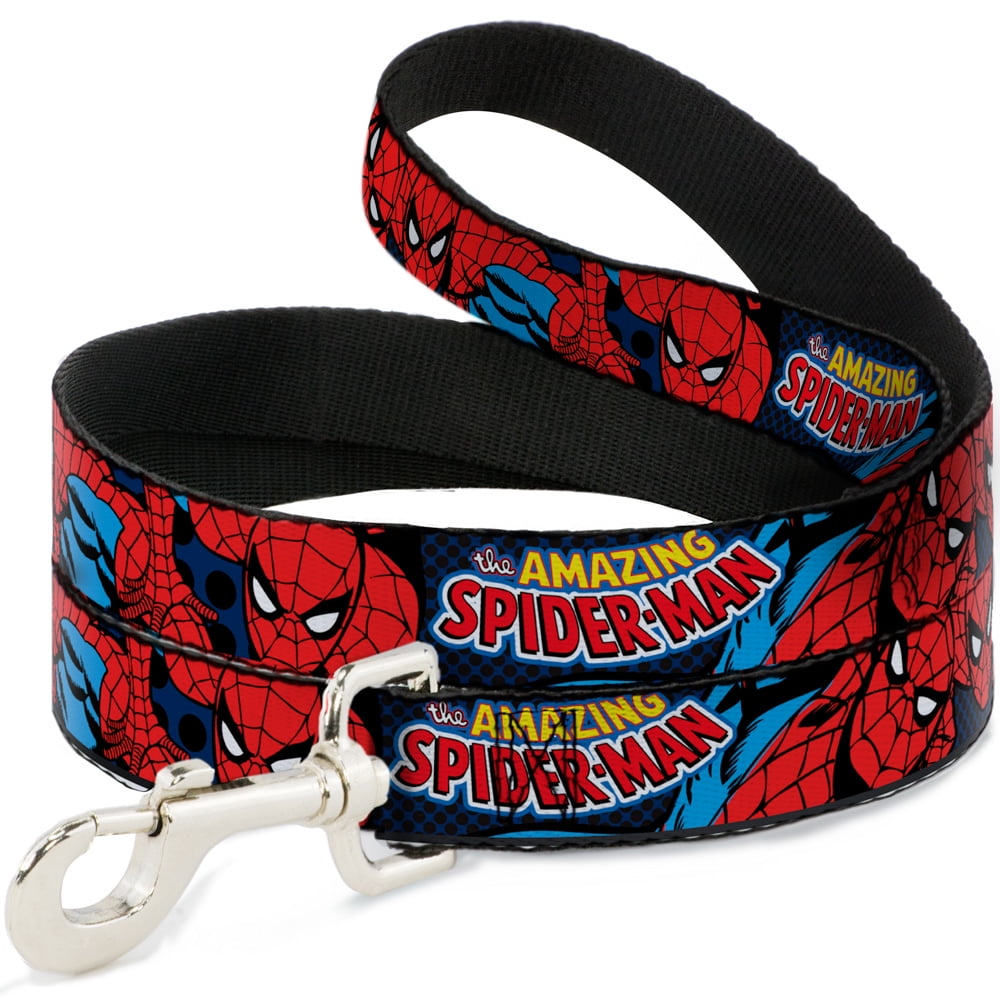 Marvel Comics Pet Leash, Dog Leash, Amazing Spider Man, 6 Feet Long 1.0 ...