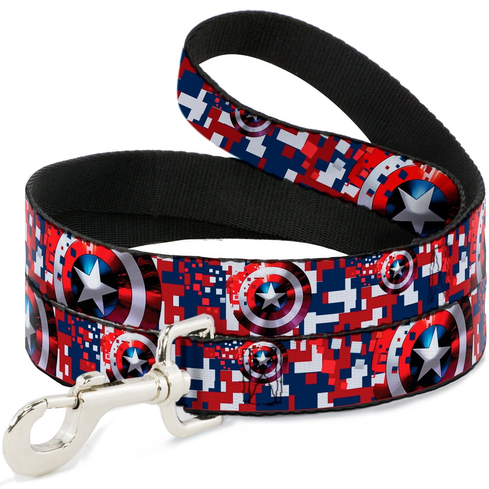 Marvel Comics Pet Leash, Dog Leash, Captain America Shield Digital Camo ...