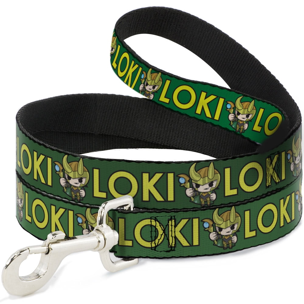 Marvel Comics Pet Leash, Dog Leash, Kawaii Loki Standing Pose Text ...