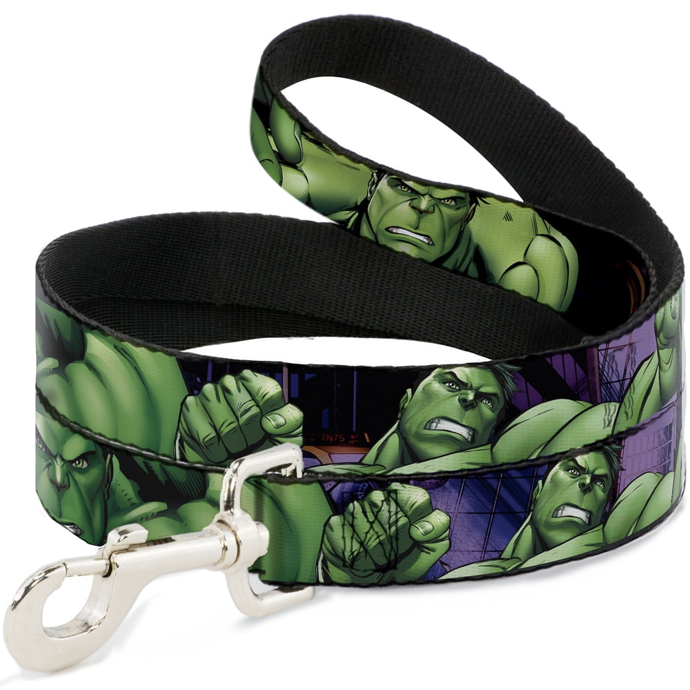 Marvel Comics Pet Leash, Dog Leash, Marvel Hulk Close Up Poses, 4 Feet ...