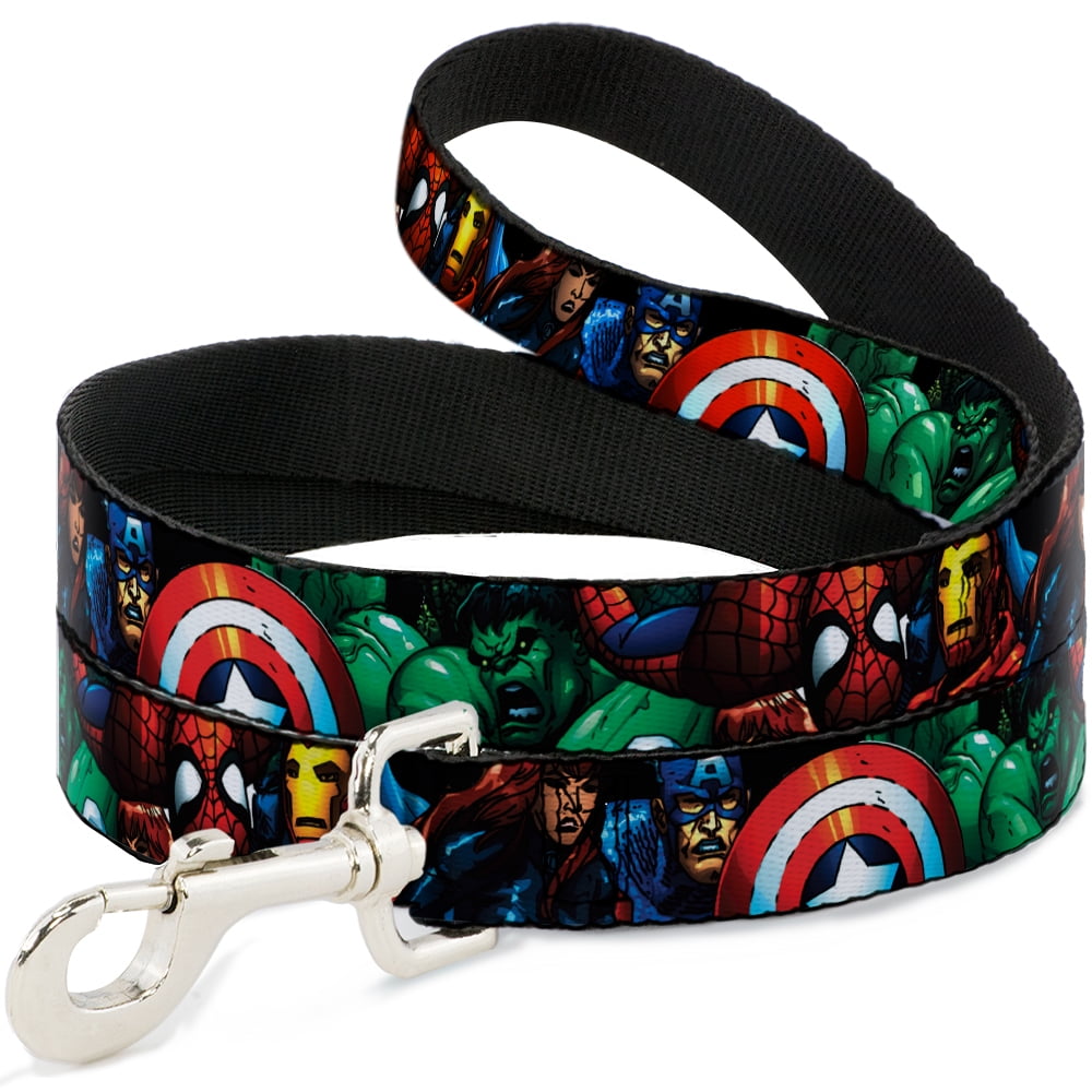 Marvel Comics Pet Leash, Dog Leash, Marvel Universe Superheroes Stacked ...