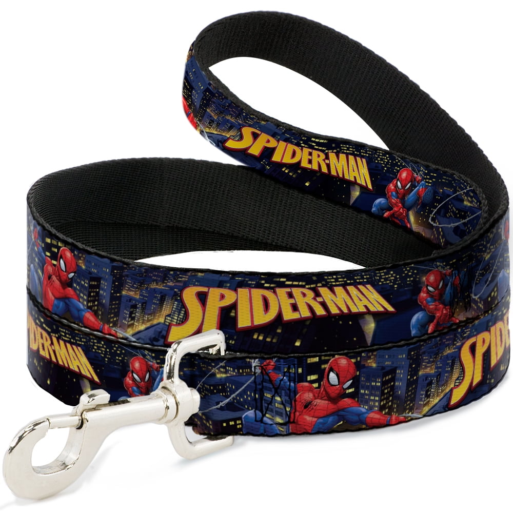 Marvel Comics Pet Leash, Dog Leash, Spider Man Title Logo and Action ...