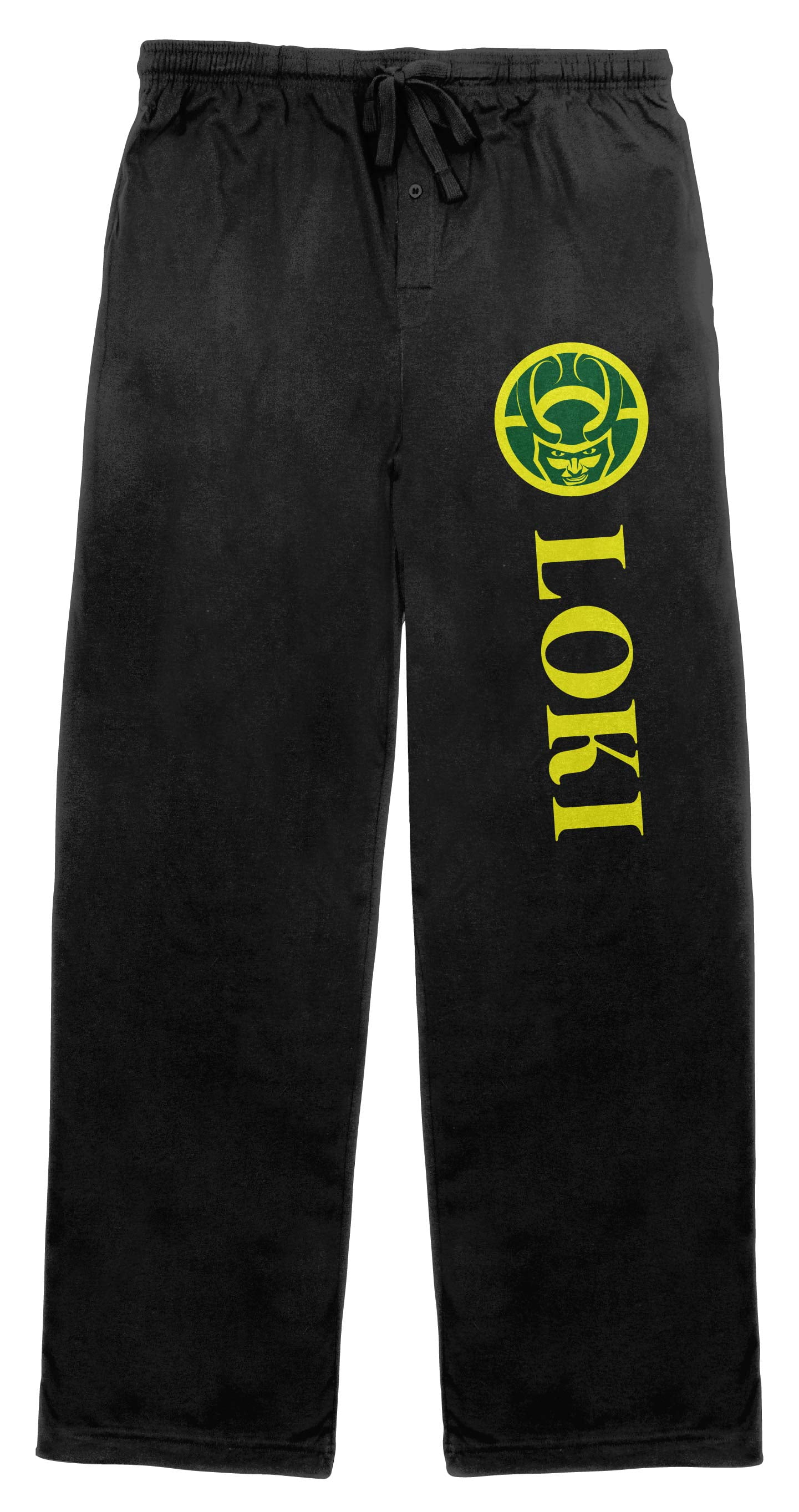 Marvel Comics Presents Loki Logo Men's Black Sleep Pajama Pants-Large ...