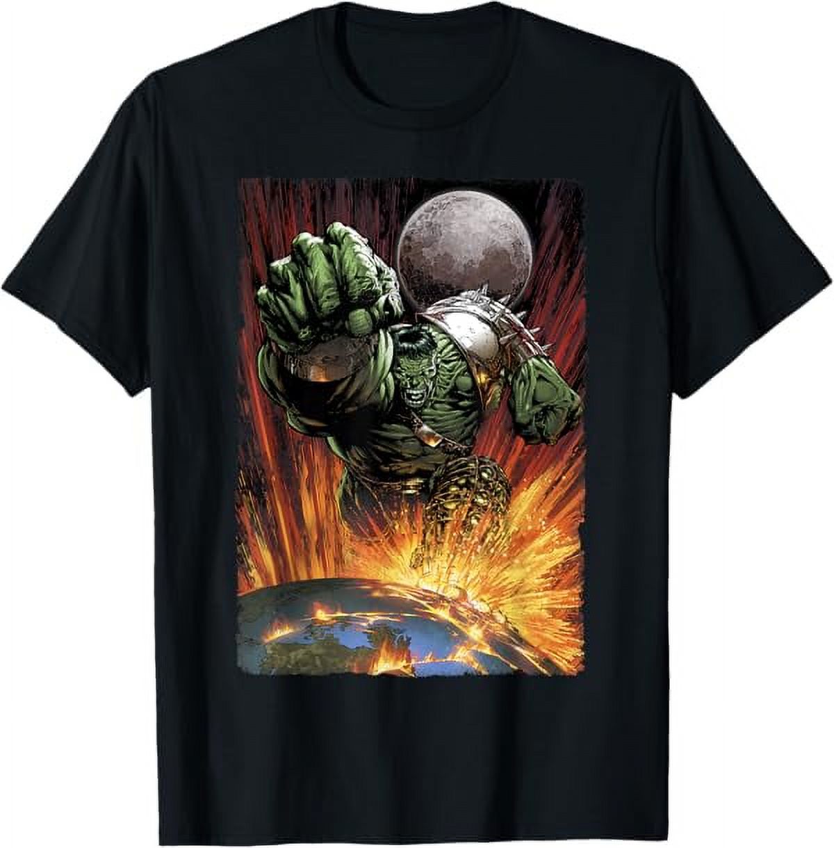 Marvel Comics Retro Classic World War Hulk Planet Explosion T-Shirt ...