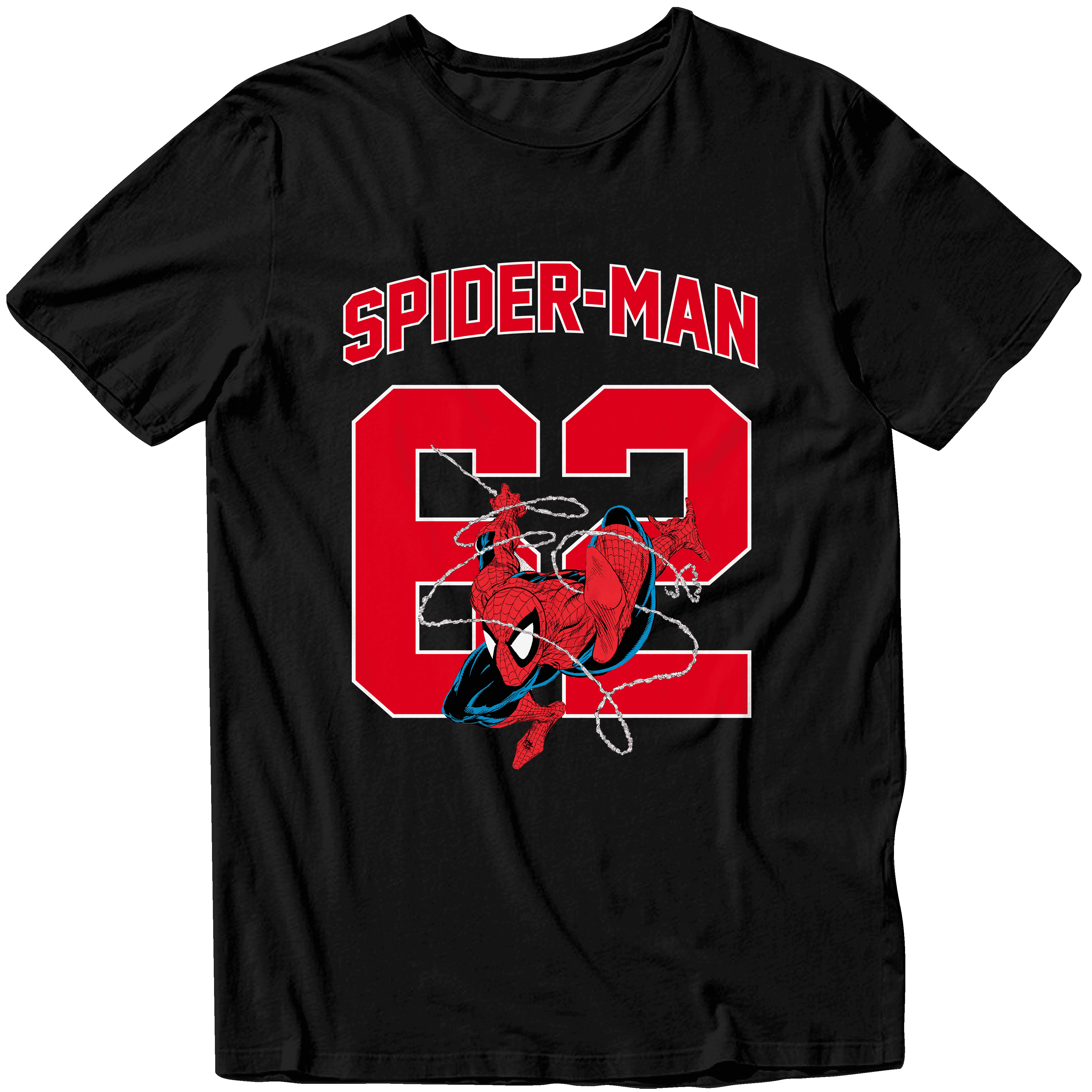 Marvel Comics Retro Spider-Man 62 Unisex Short Sleeve T-Shirt (Black ...