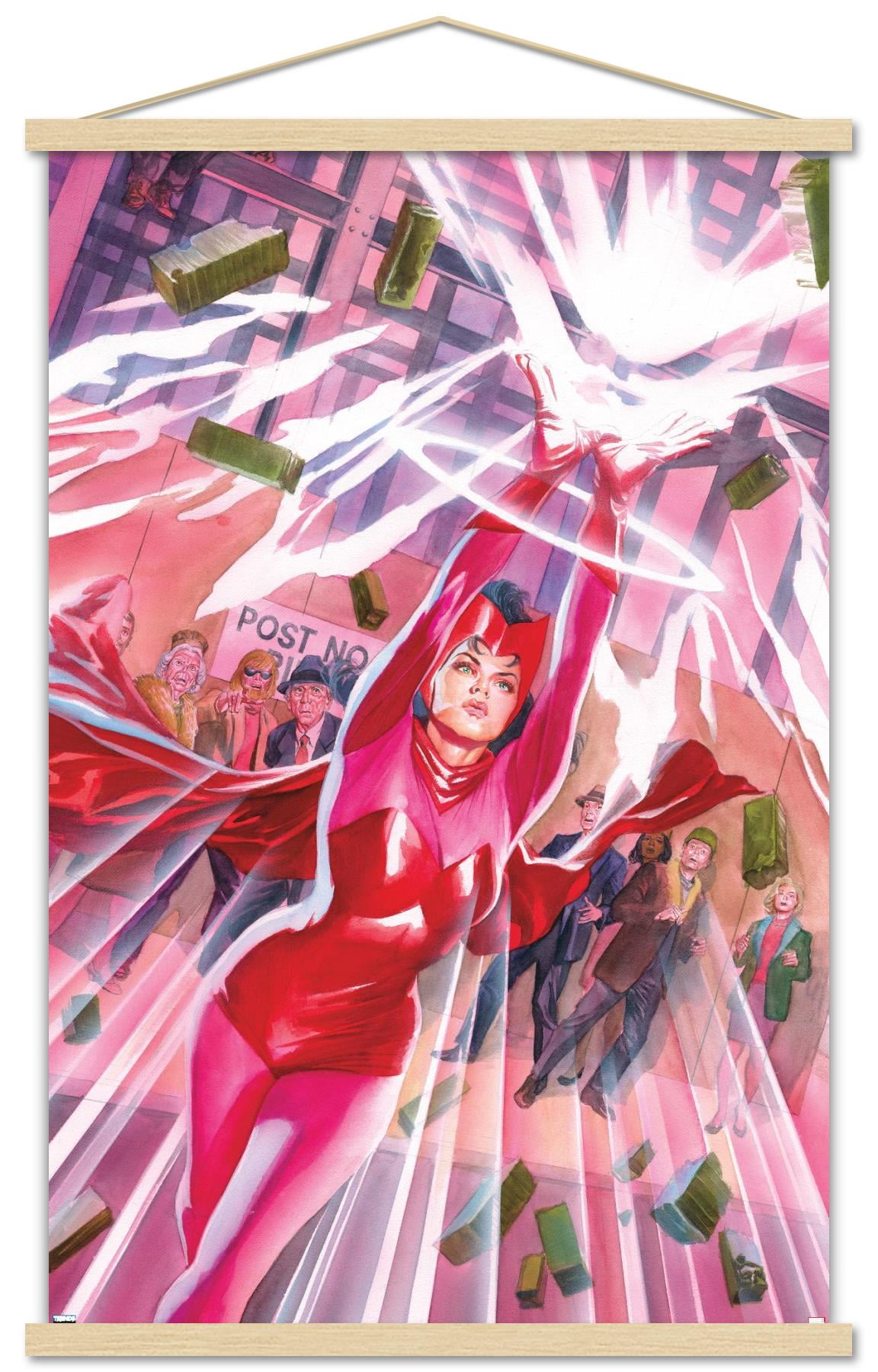 Marvel Comics - Scarlet Witch - Avengers #25 Wall Poster with Wooden ...