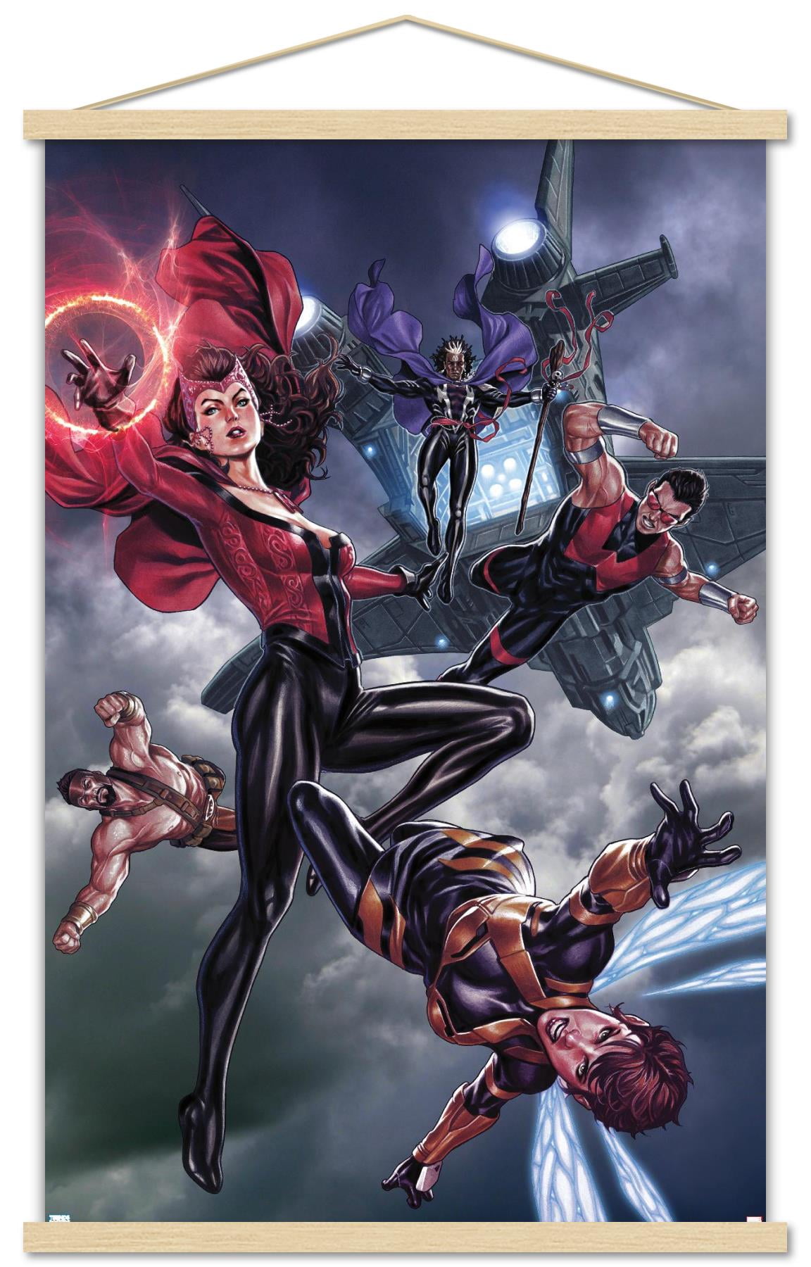 Marvel Comics - Scarlet Witch - Avengers #680 Wall Poster with Wooden ...