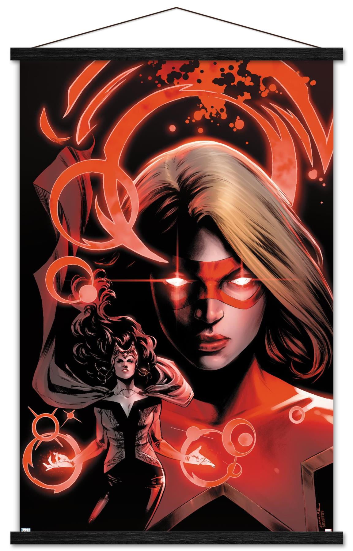 Marvel Comics - Scarlet Witch - Star #2 Wall Poster with Wooden ...