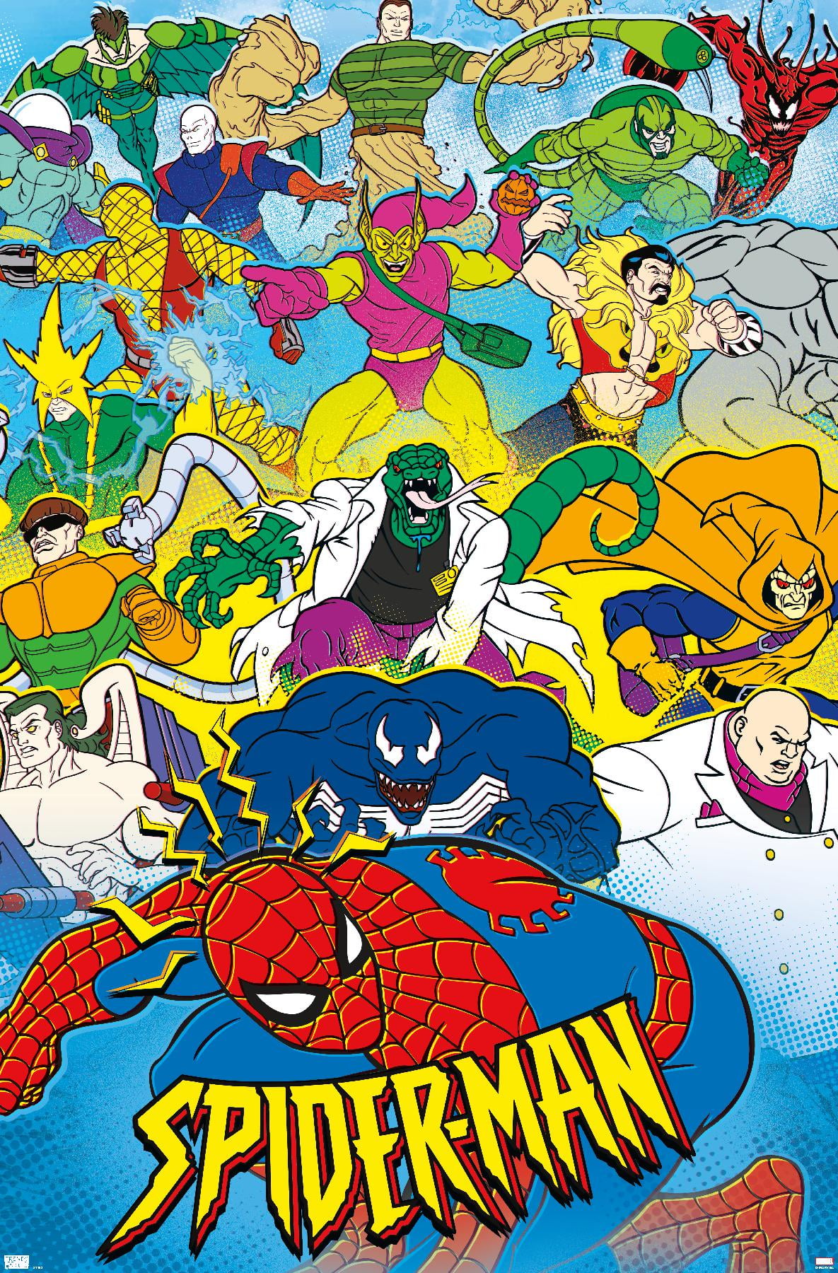 Marvel Comics - Spider-Man - 90s Animated Wall Poster, 14.725" x 22.375 ...