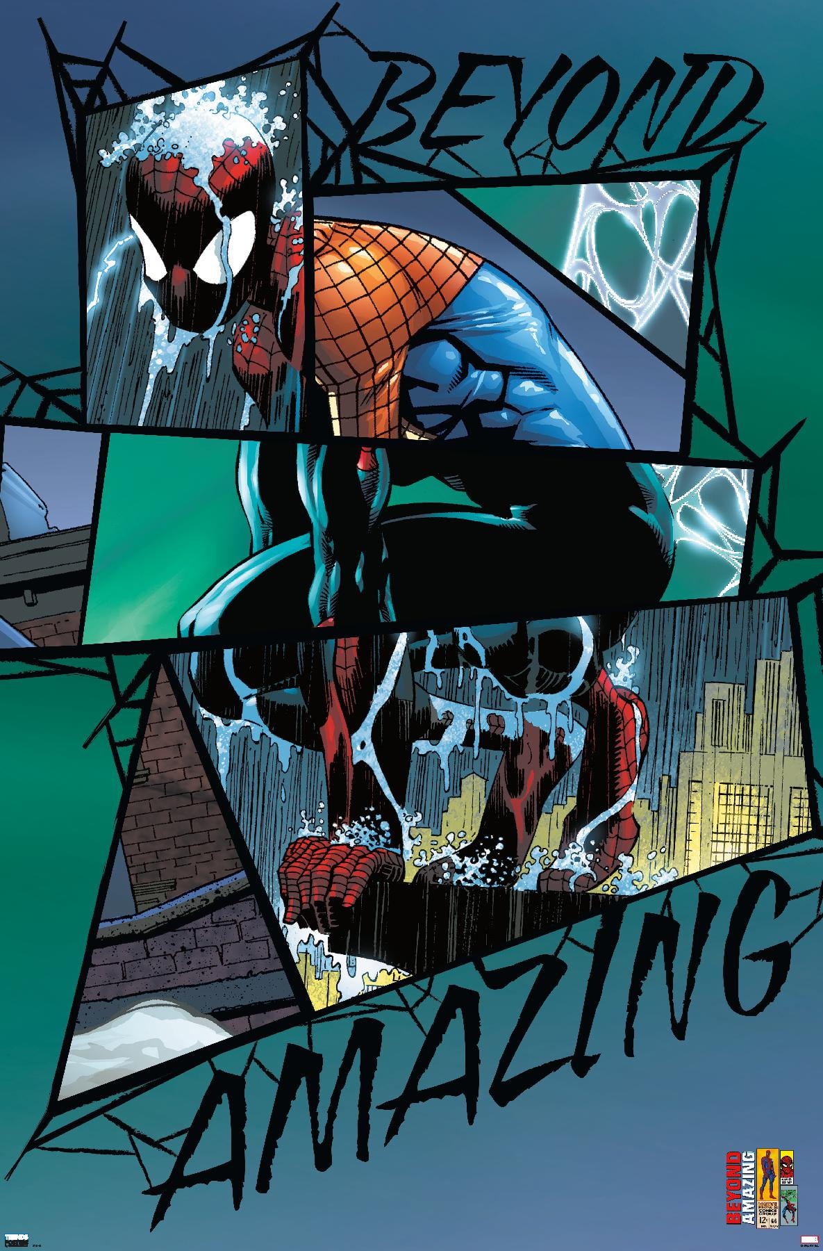 Marvel Comics Spider-Man: Beyond Amazing - Rain Mash-up Wall Poster, 14 ...