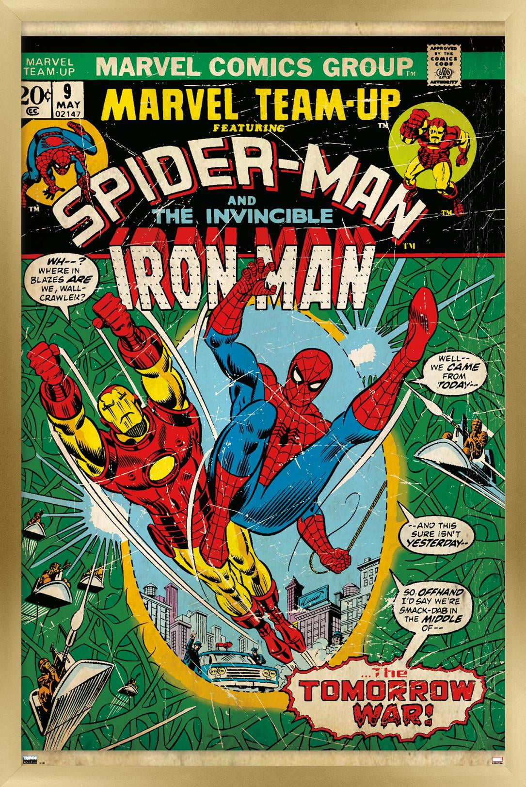 Marvel Comics Spider-Man - Iron Man Marvel Team-Up #9 Wall Poster, 14. ...