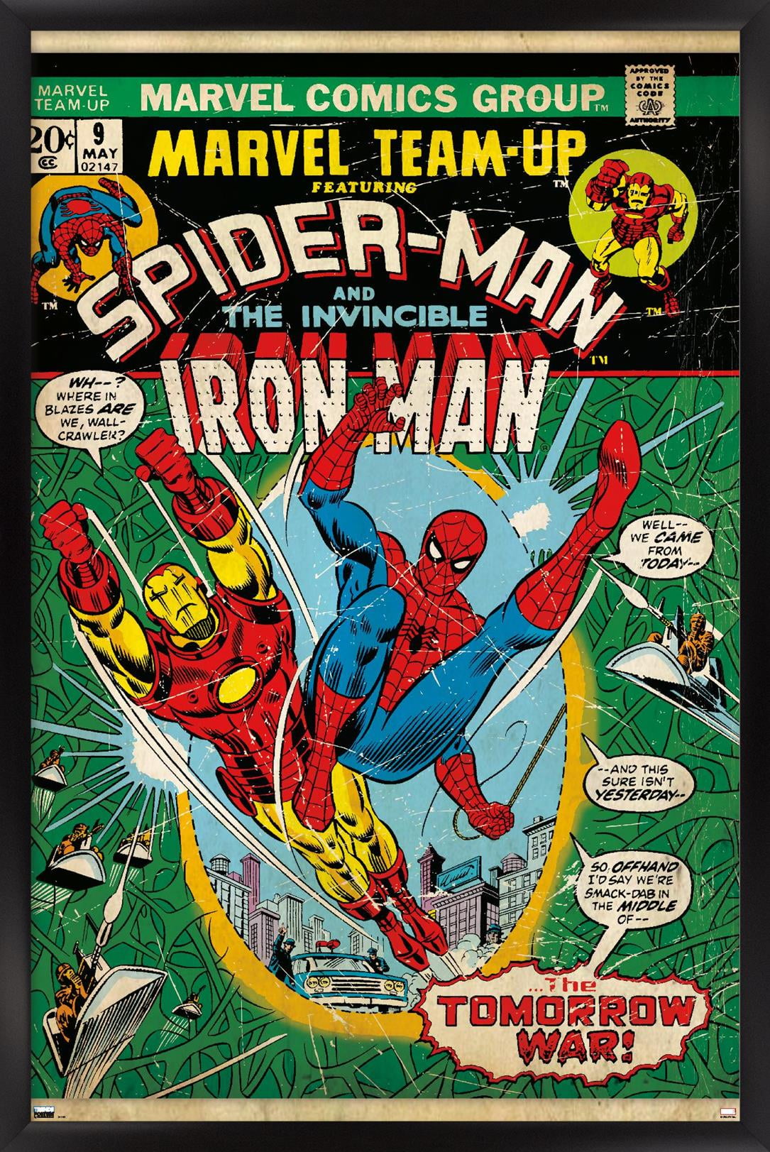 Marvel Comics Spider-Man - Iron Man Marvel Team-Up #9 Wall Poster, 14. ...