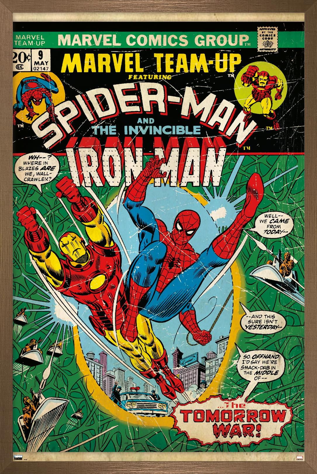Marvel Comics Spider-Man - Iron Man Marvel Team-Up #9 Wall Poster, 22. ...