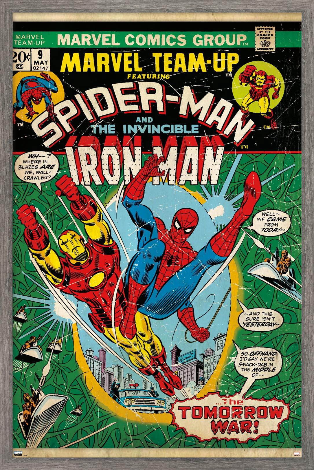 Marvel Comics Spider-Man - Iron Man Marvel Team-Up #9 Wall Poster, 22. ...