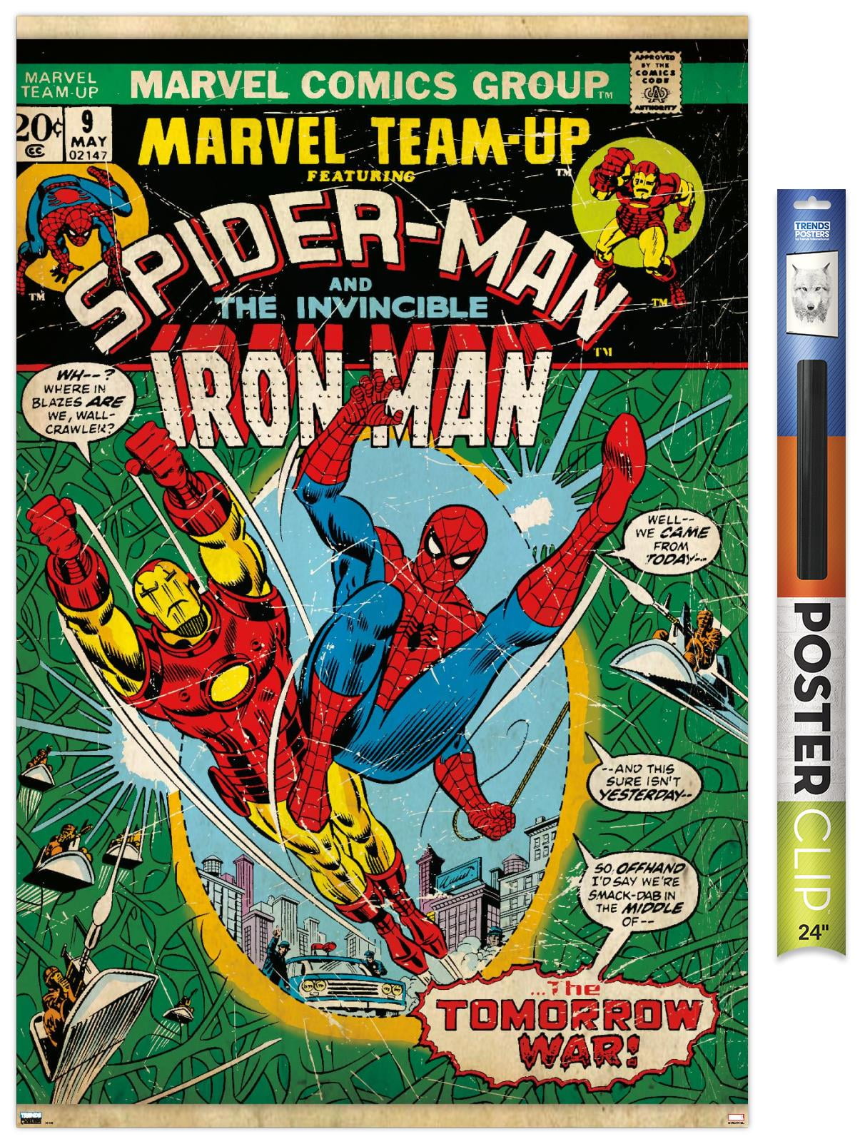 Marvel Comics Spider-Man - Iron Man Marvel Team-Up #9 Wall Poster, 22. ...