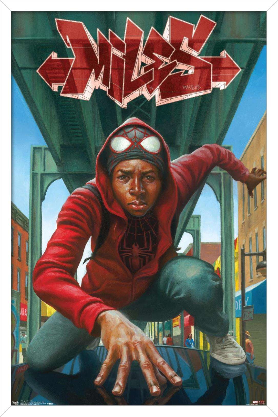Marvel Comics - Spider-Man - Miles Wall Poster, 14.725" x 22.375 ...