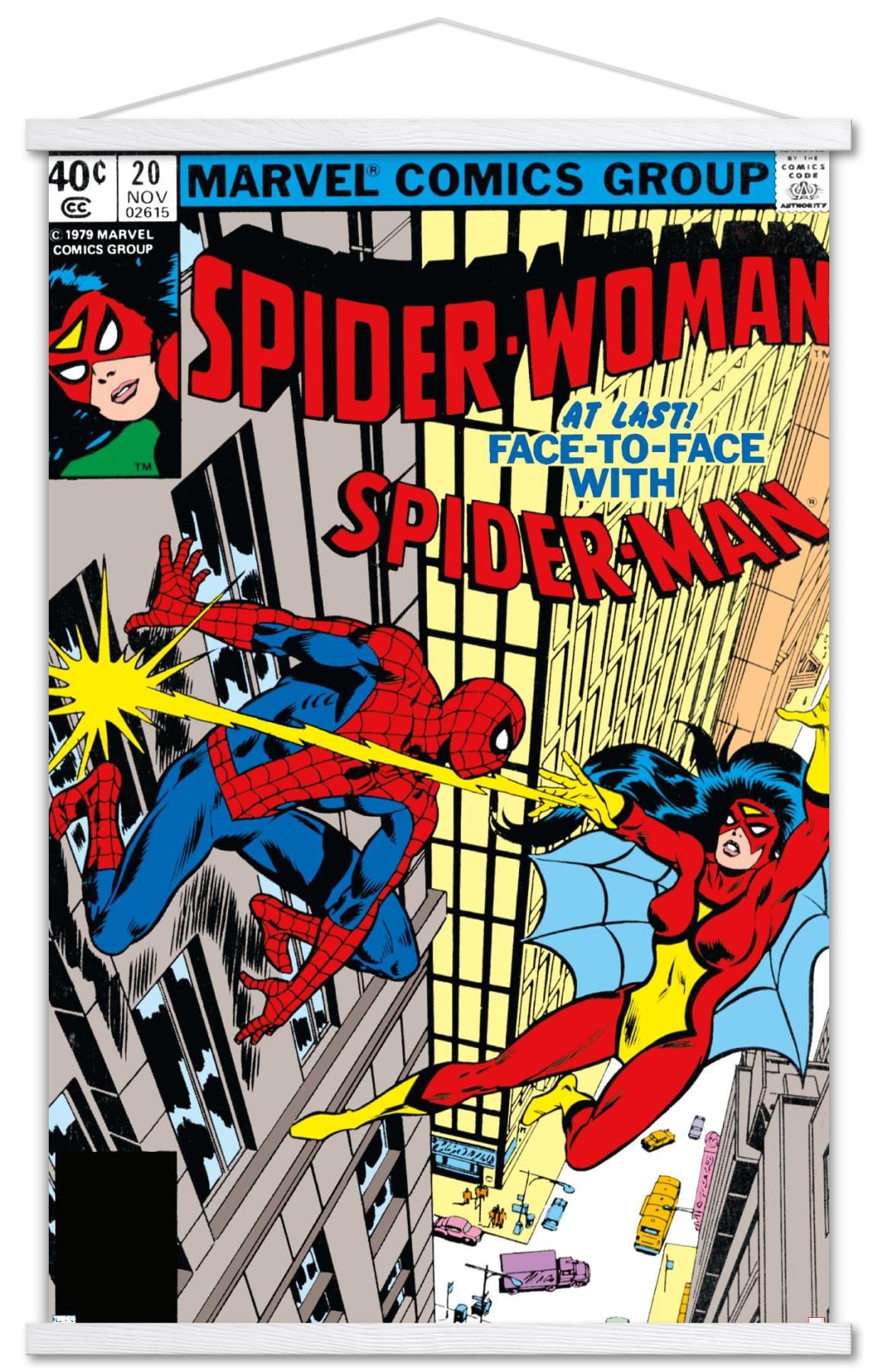 Marvel Comics - Spider-Man - Spider-Woman #20 Wall Poster with Wooden ...