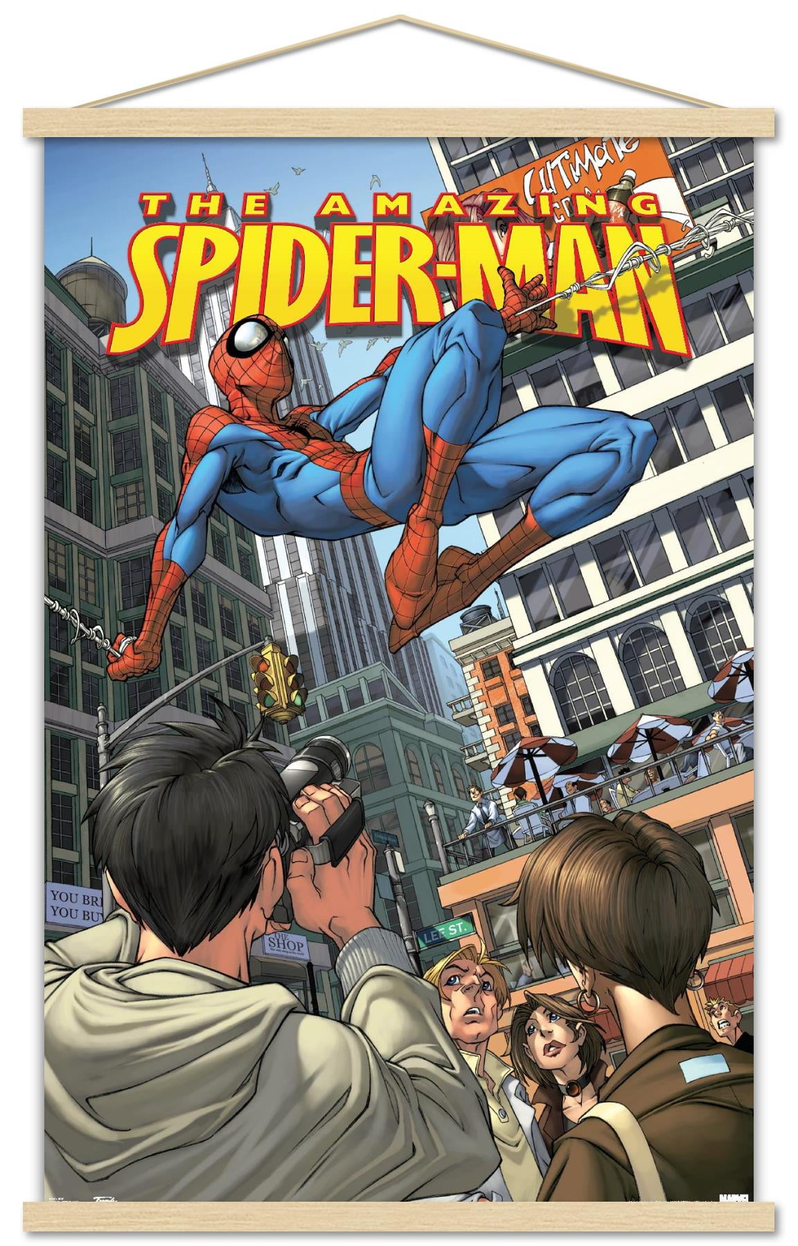 Marvel Comics - Spider-Man - Ultimate Wall Poster with Wooden Magnetic ...
