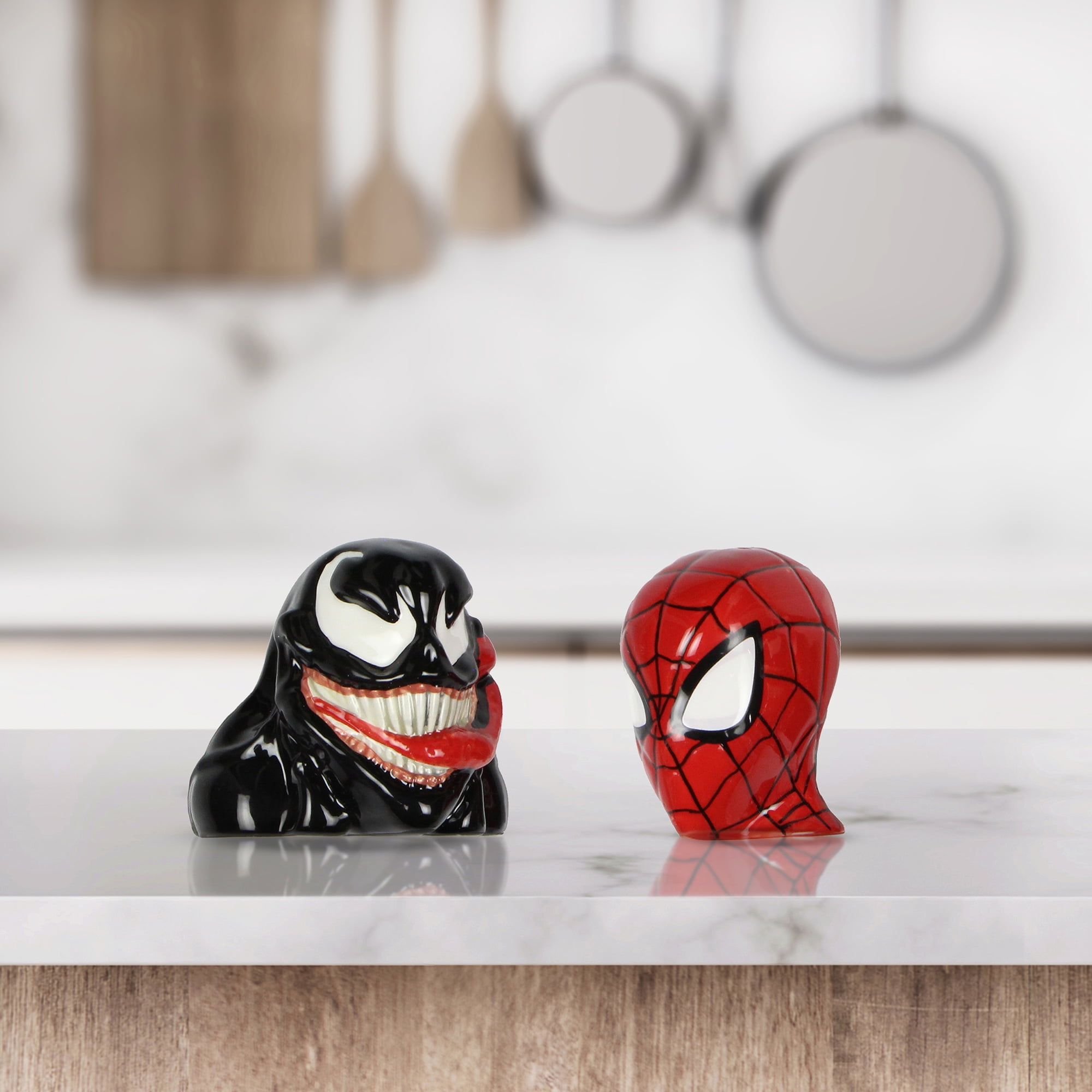 Marvel Comics Spider-Man Venom Character Ceramic Salt & Pepper Shakers ...