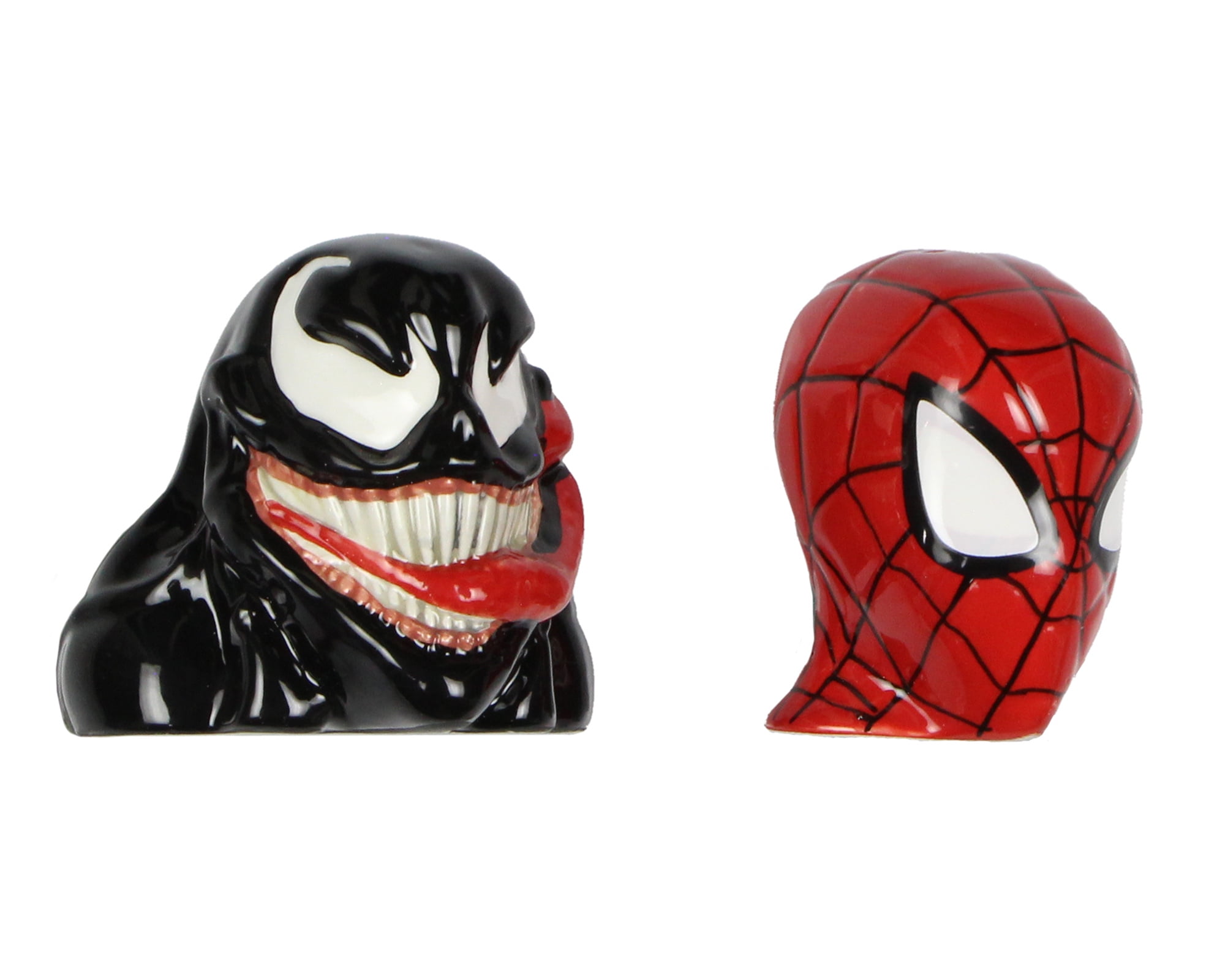 Marvel Comics Spider-Man Venom Character Ceramic Salt & Pepper Shakers ...