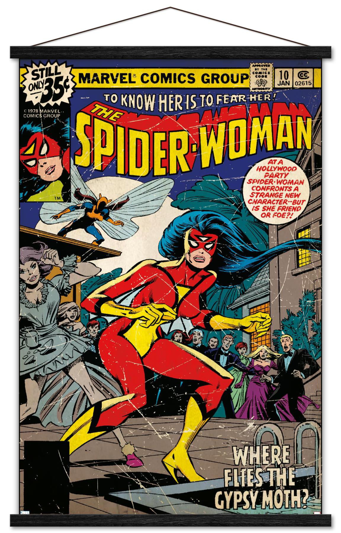 Marvel Comics - Spider-Woman - Spider-Woman #10 Wall Poster with Wooden ...