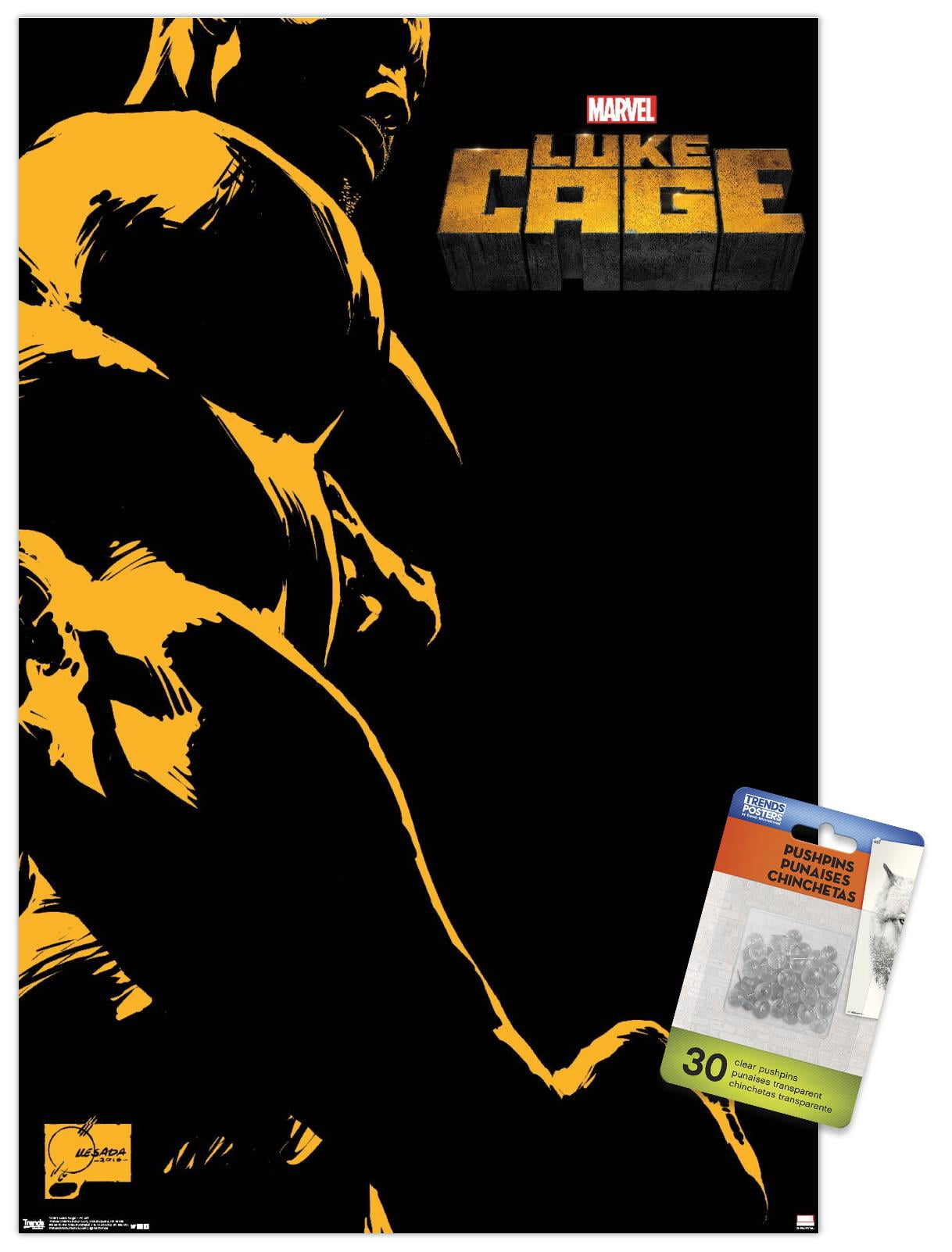 Marvel Comics TV - Luke Cage - One Sheet Wall Poster with Push Pins, 14 ...