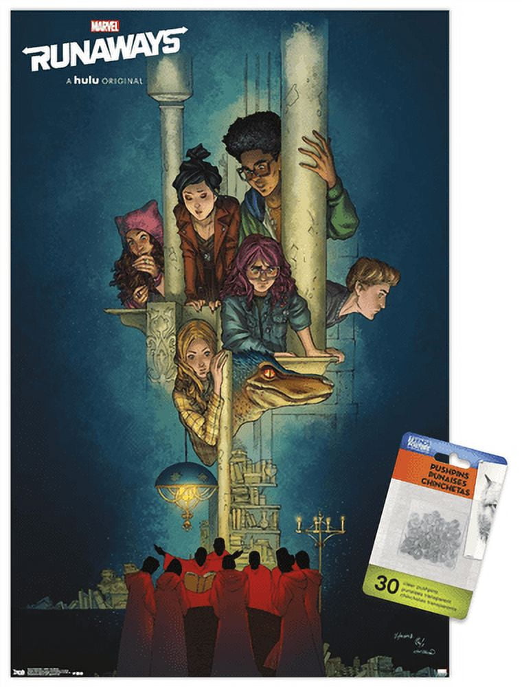 Marvel Comics TV - The Runaways - Comic One Sheet Wall Poster with Push ...