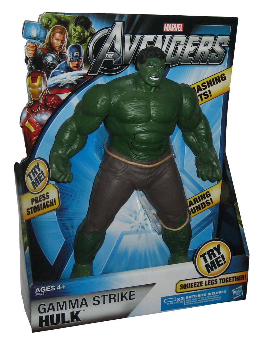 Marvel Comics The Avengers Gamma Strike Talking Hulk 10" Hasbro Figure ...