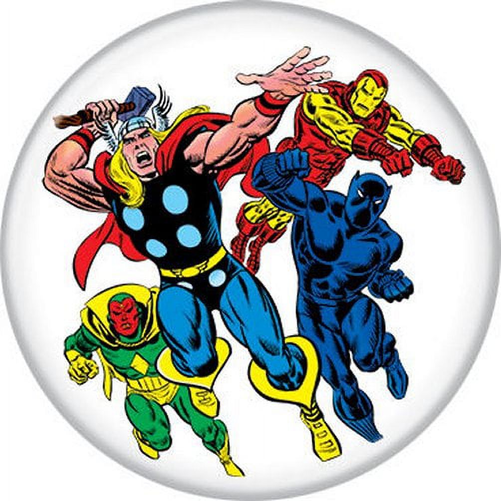 Marvel Comics The Avengers White Licensed 1.25 Inch Button 87414 ...
