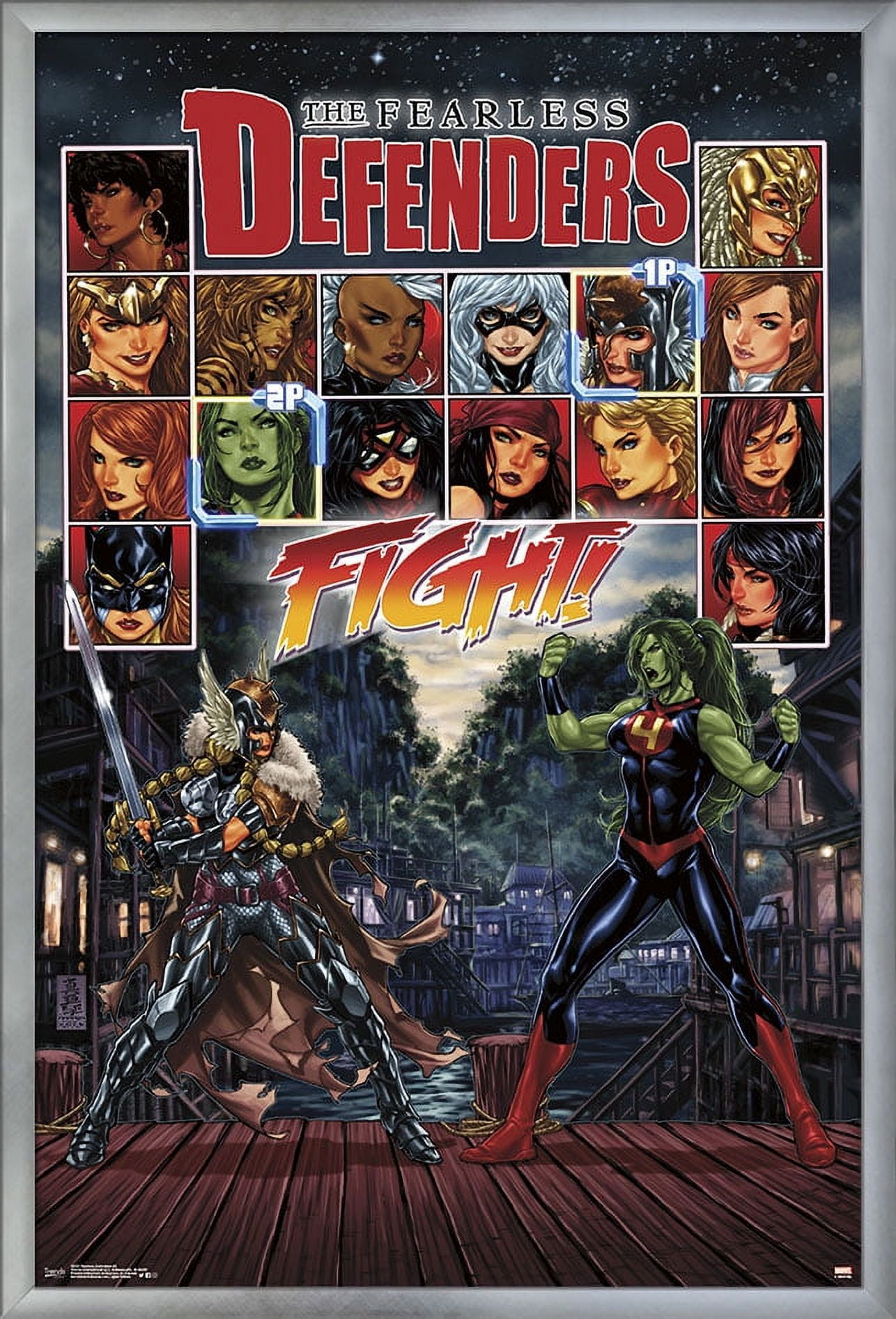 Marvel Comics - The Fearless Defenders - Fight! Wall Poster, 22.375" x ...