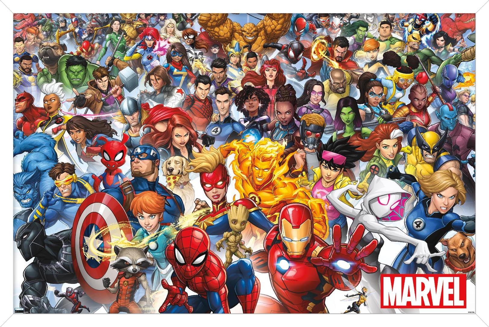 Marvel Comics - The Marvel Lineup 2023 Wall Poster, 14.725" x 22.375 ...