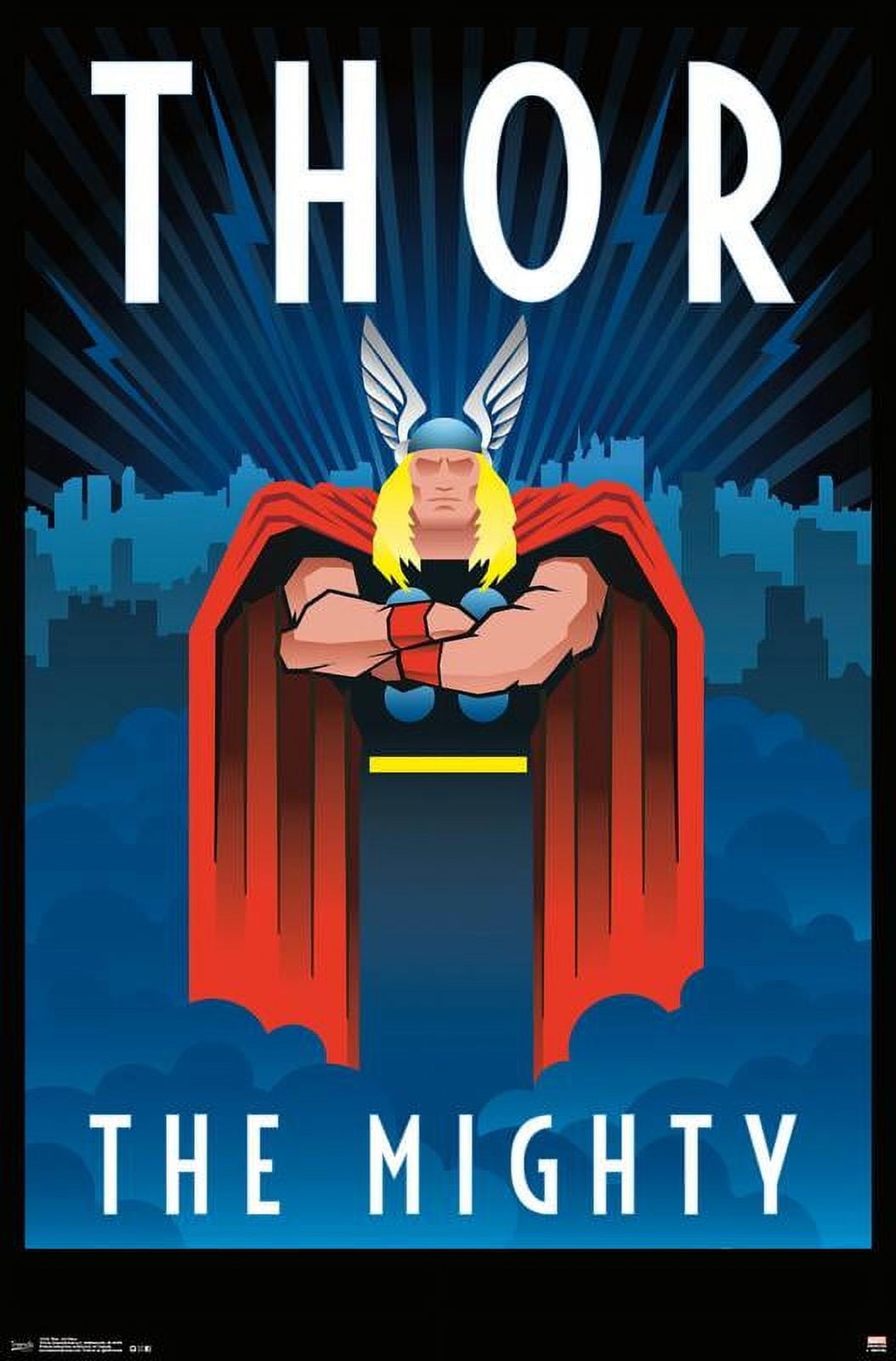 Marvel Comics - Thor - Art Deco Wall Poster, 22.375" x 34" - Walmart.com
