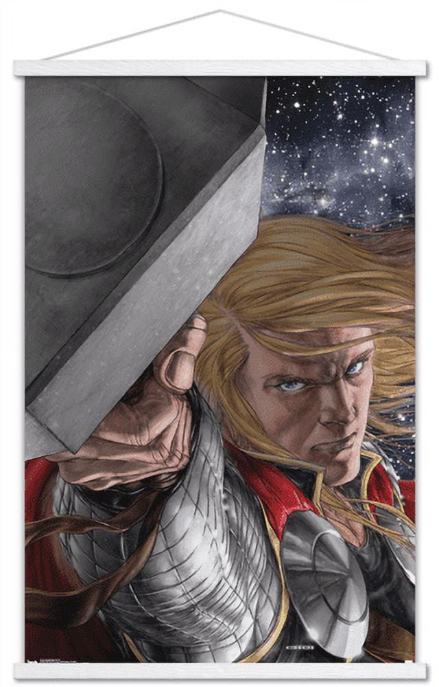 Marvel Comics - Thor - Astonishing 4 Wall Poster with Wooden Magnetic ...