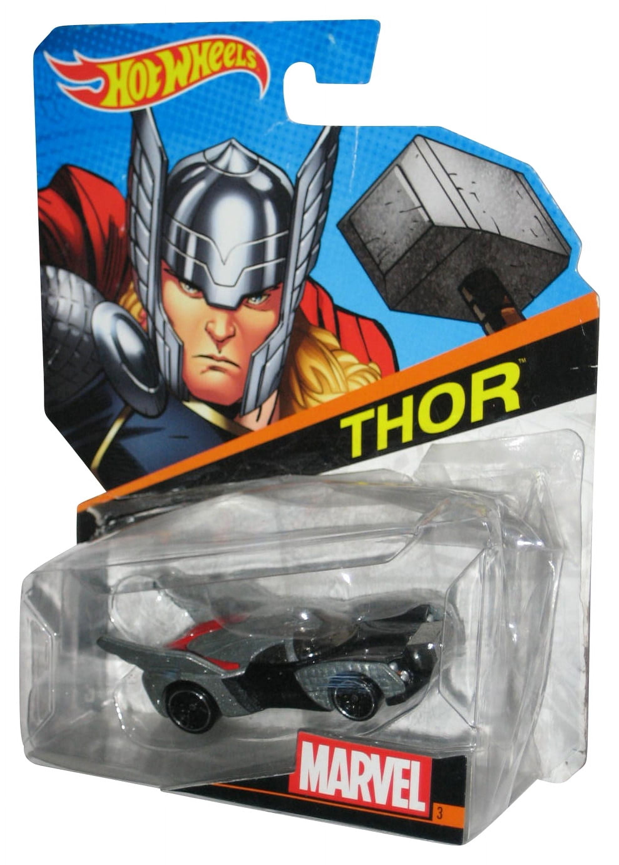 Marvel Comics Thor Hot Wheels (2013) Mattel Toy Car #3 - (Damaged ...