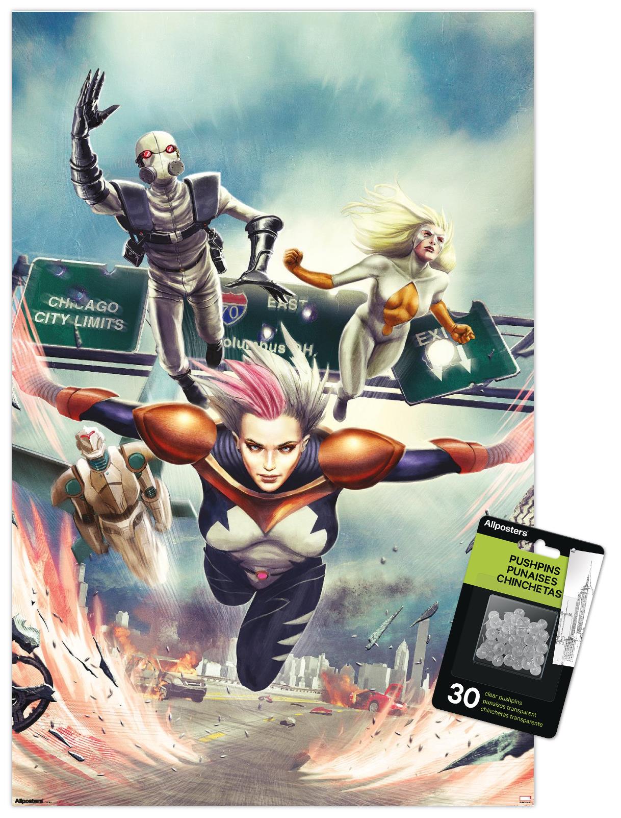 Marvel Comics Thunderbolts - Thunderbolts #161 Wall Poster with Push ...