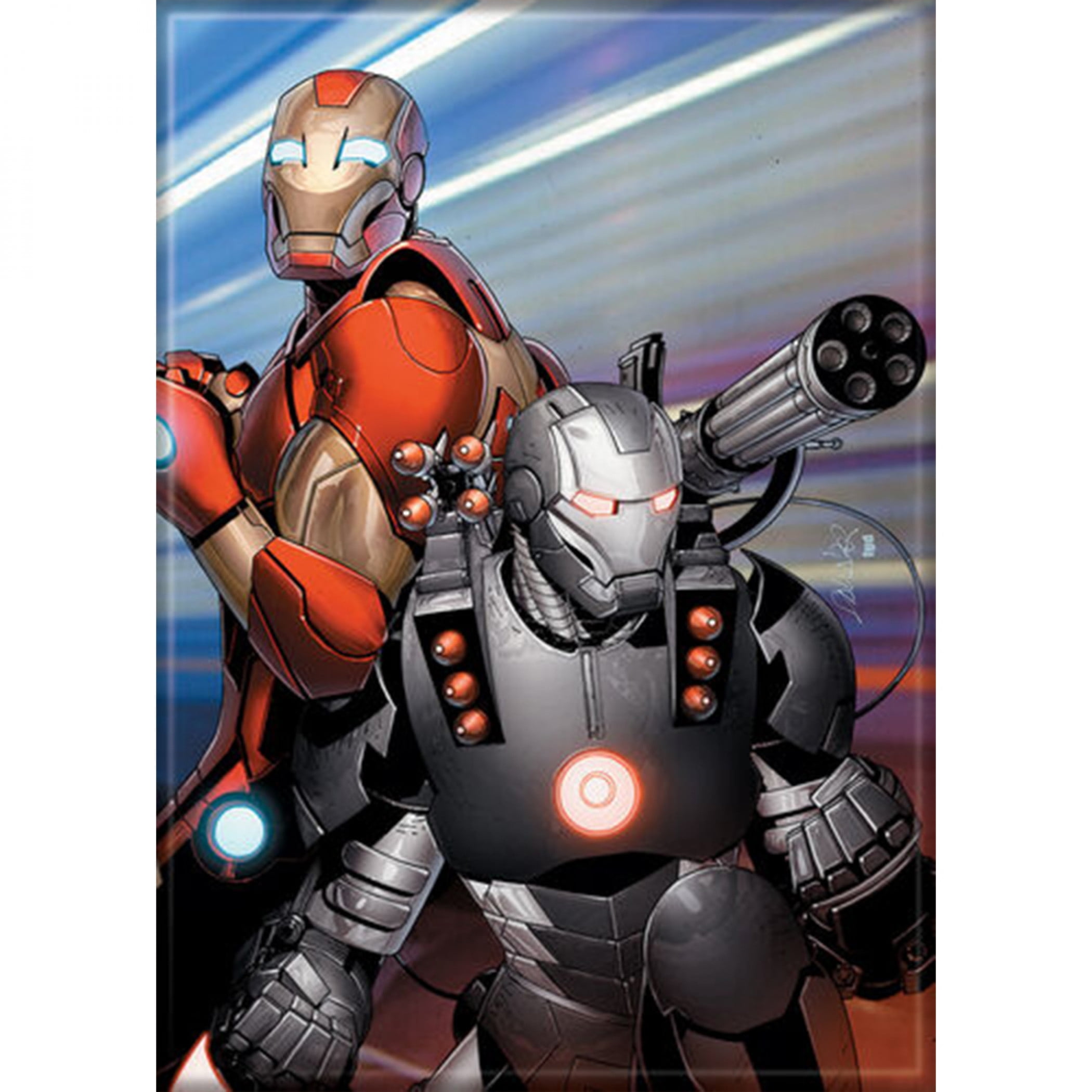 Marvel Comics Ultimate Iron Man and War Machine Characters Magnet ...