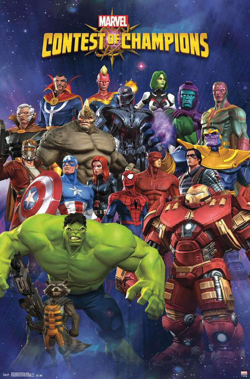 Marvel Comics Video Game - Contest of Champions - Group Wall Poster, 22 ...