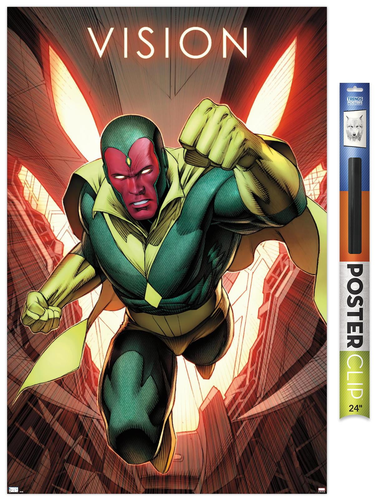 Marvel Comics - Vision - Vision #8 Wall Poster, 22.375" x 34" - Walmart.com