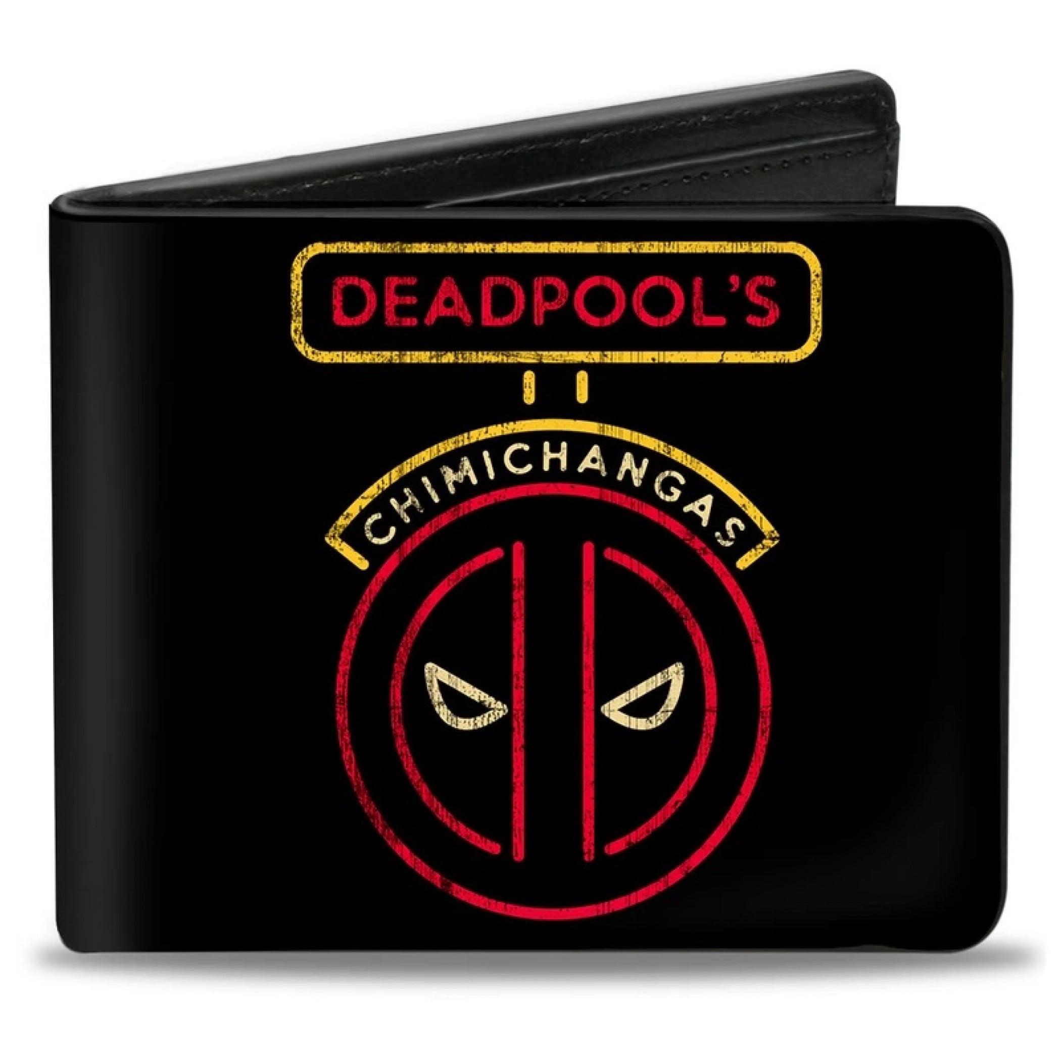 Marvel Comics Wallet, Bifold, Deadpool Chimichangas Eating Pose Black ...