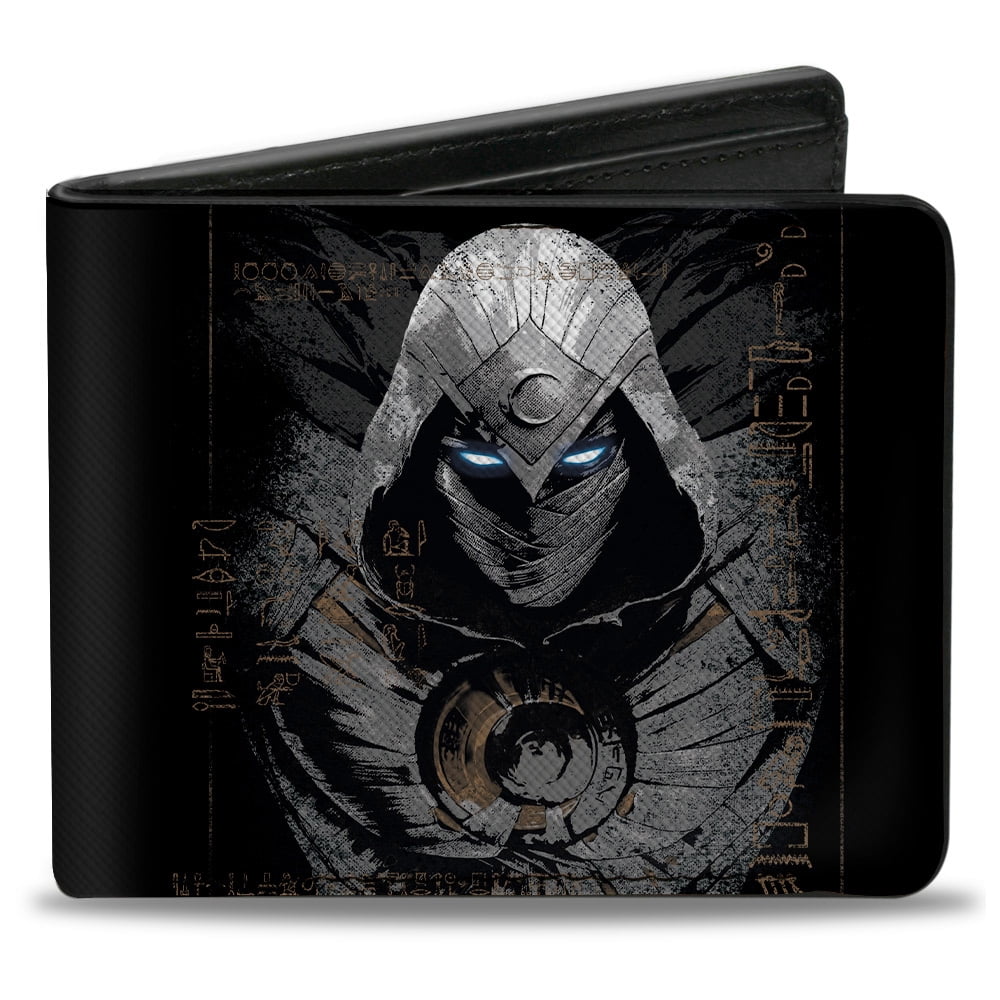 Marvel Comics Wallet, Bifold, Moon Knight Hieroglyphics Pose and Logo ...