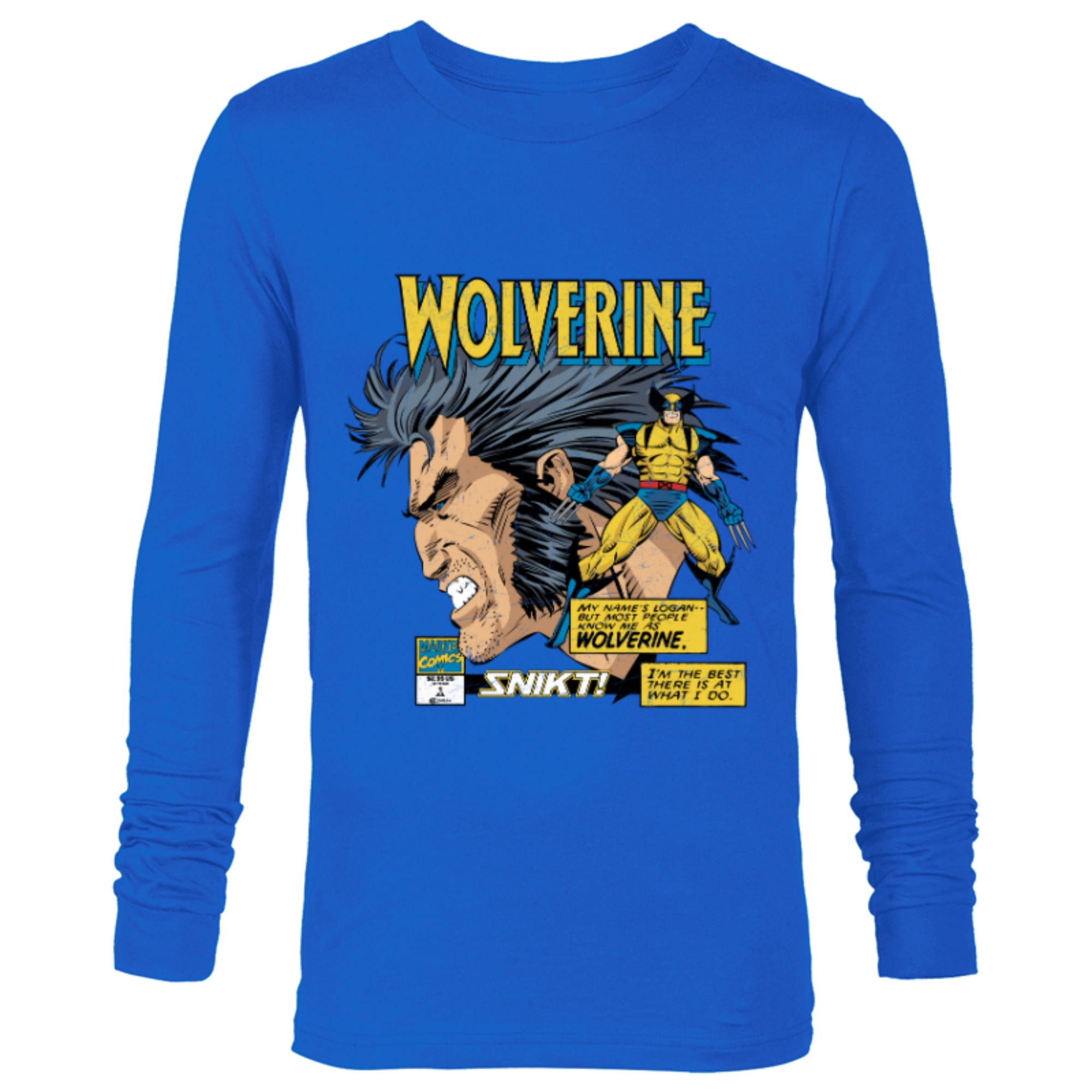Marvel Comics Wolverine Classic Logan Retro - Long Sleeve T-Shirt for ...