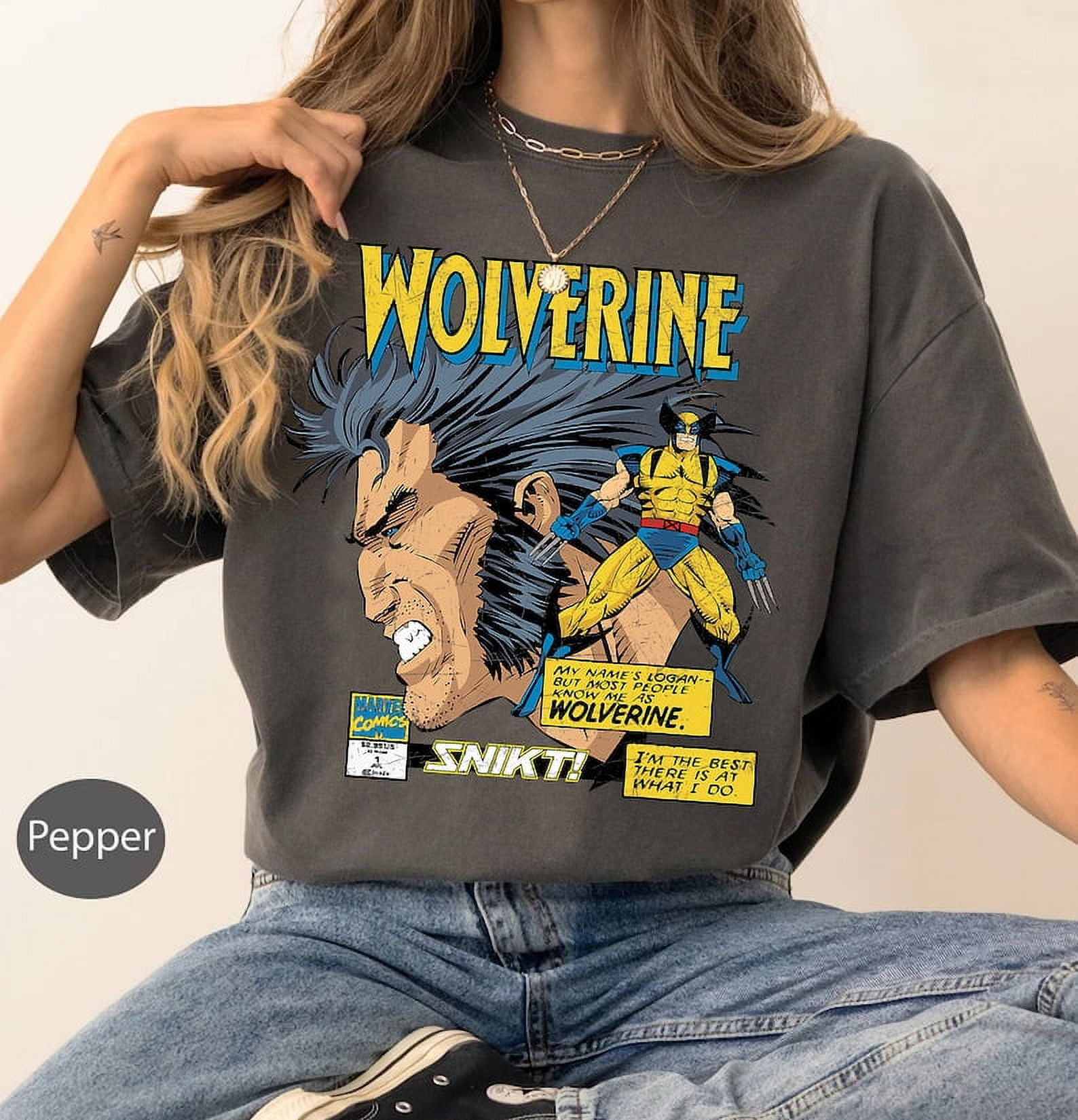 Marvel Comics Wolverine Classic Logan Retro Shirt, Marvel X-men Shirt ...